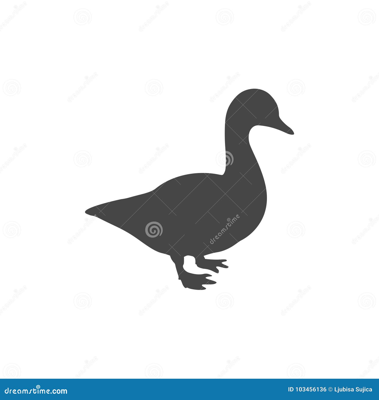 Icône De Silhouette De Canard Illustration de Vecteur - Illustration du ...