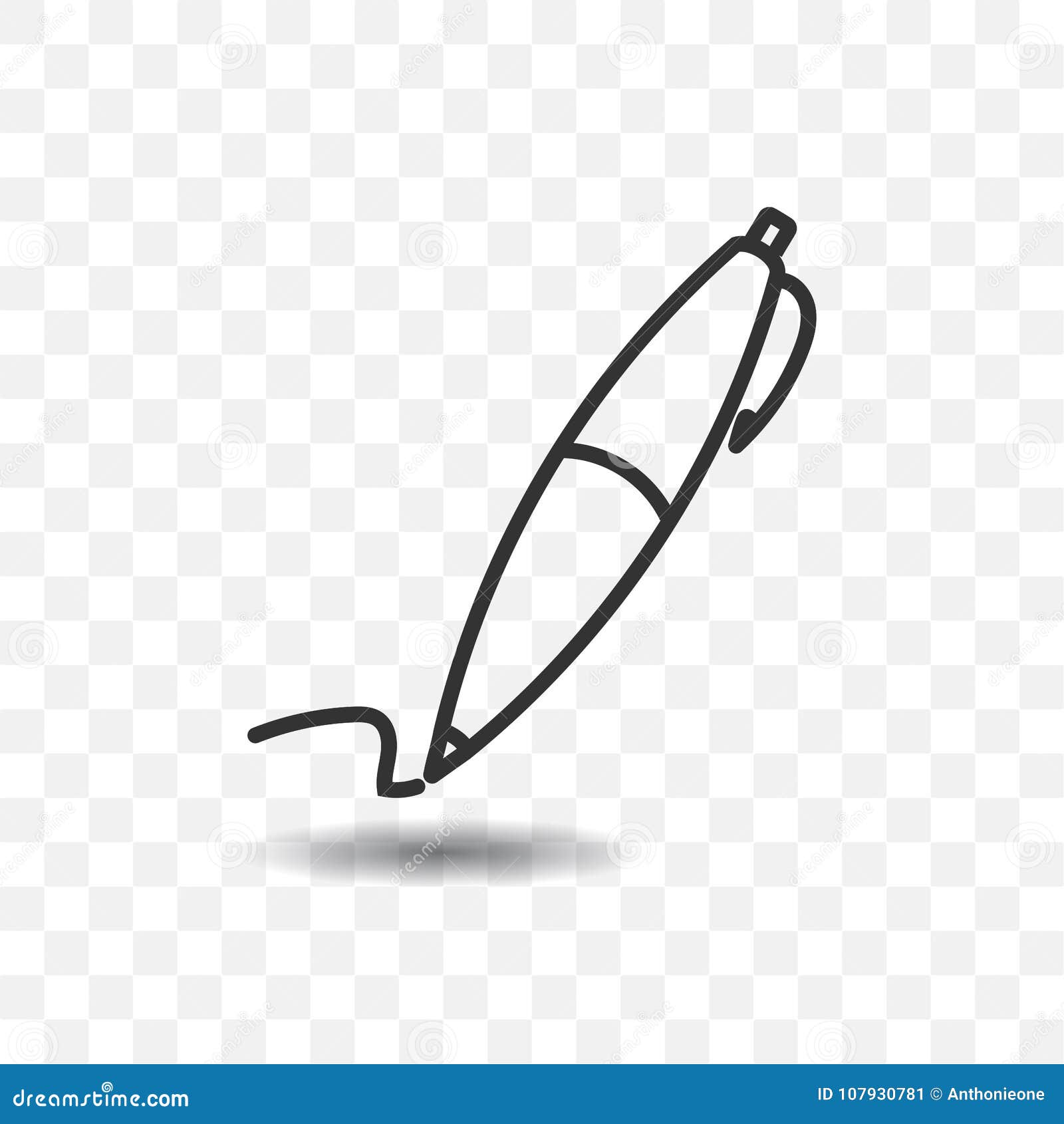 Icône de stylo d'écriture illustration de vecteur. Illustration of ...