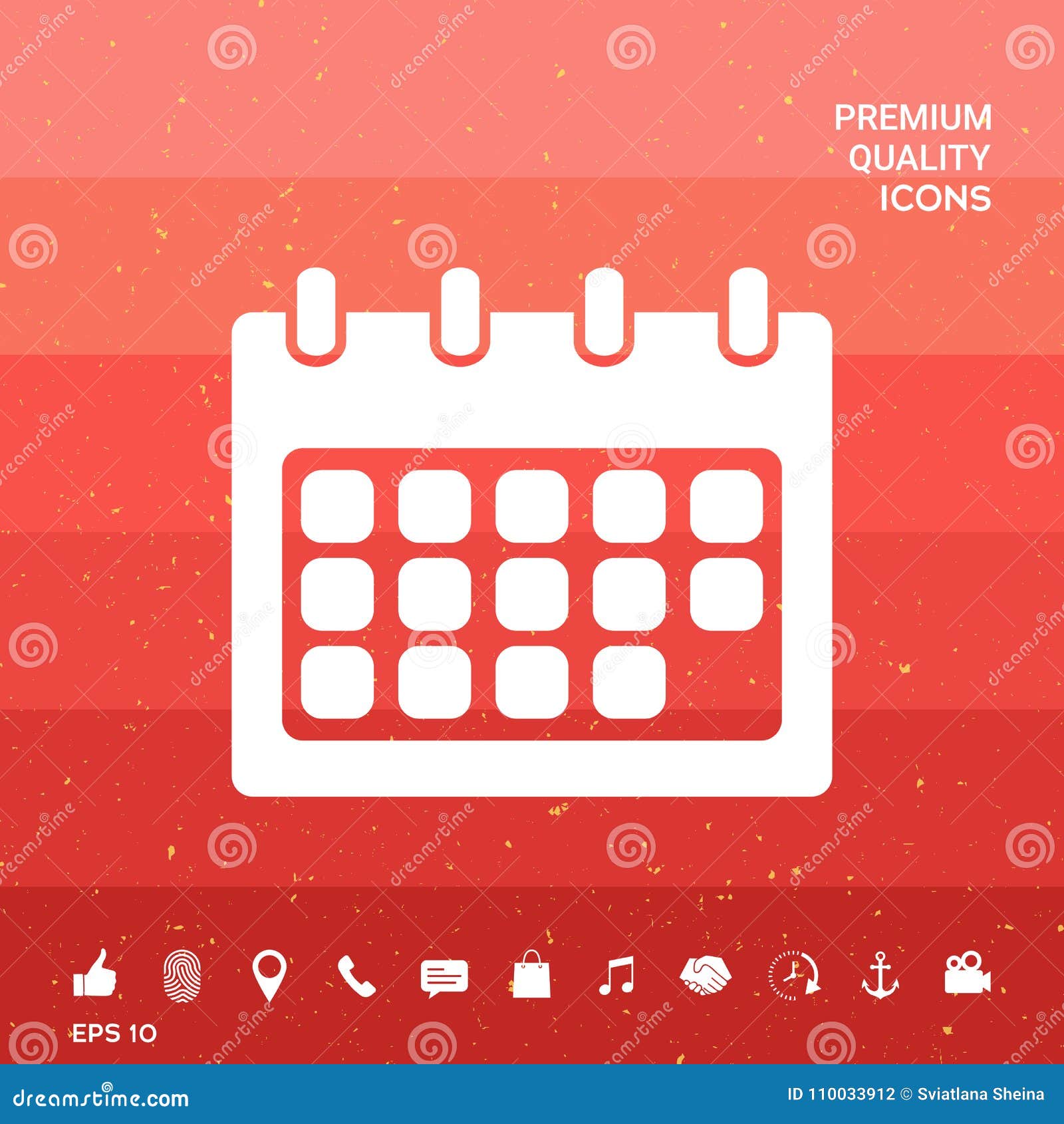 Icône De Symbole De Calendrier Illustration de Vecteur - Illustration ...