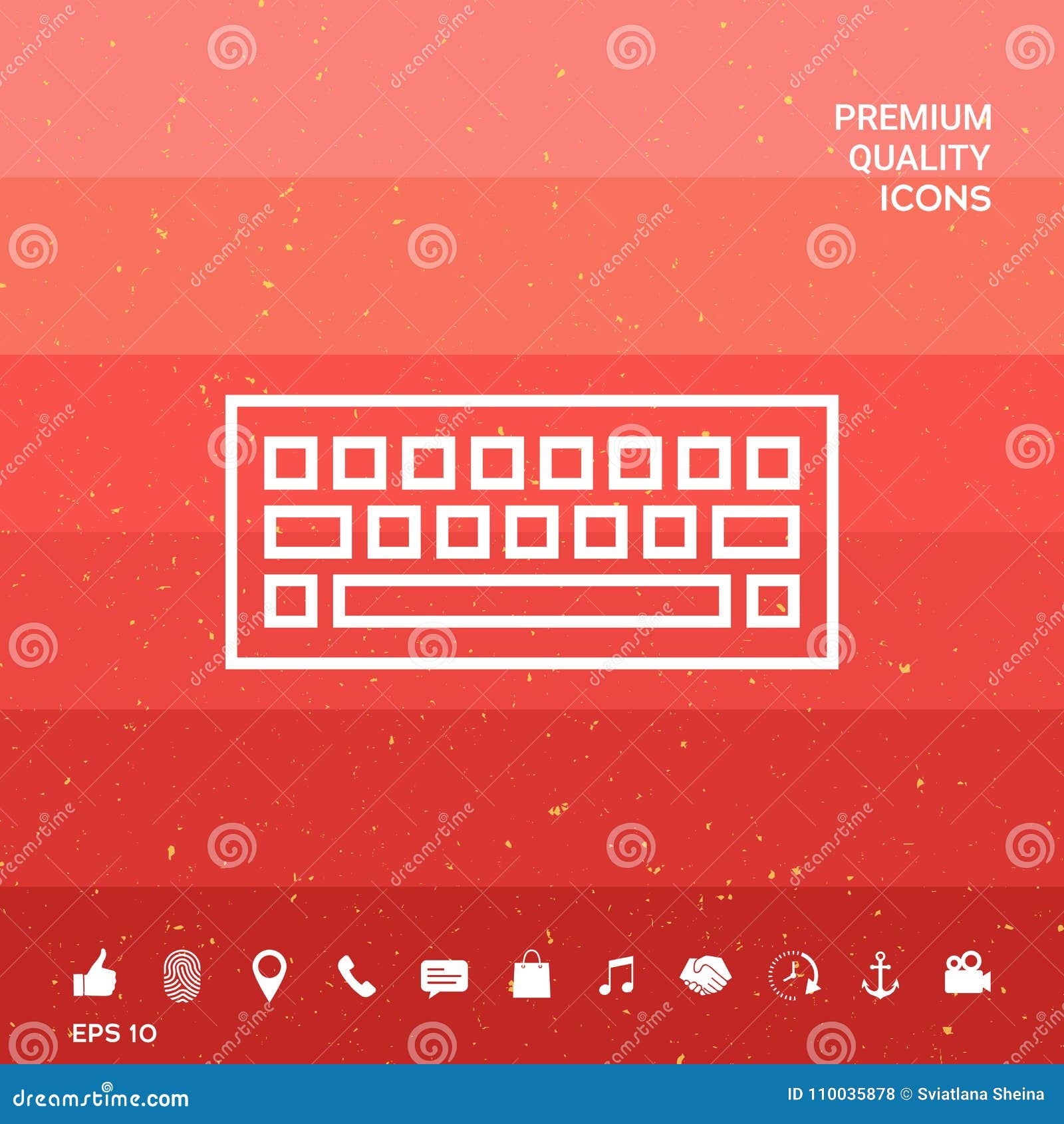 Icône De Symbole De Clavier Illustration de Vecteur - Illustration du ...