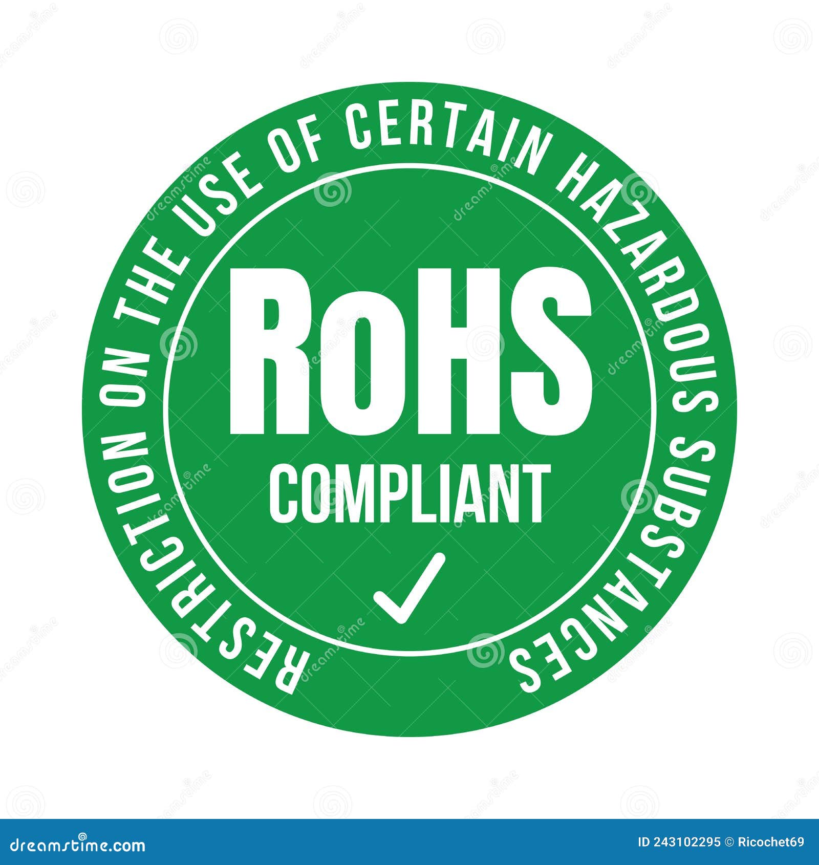 Icône De Symbole Conforme Rohs Illustration Stock - Illustration du ...