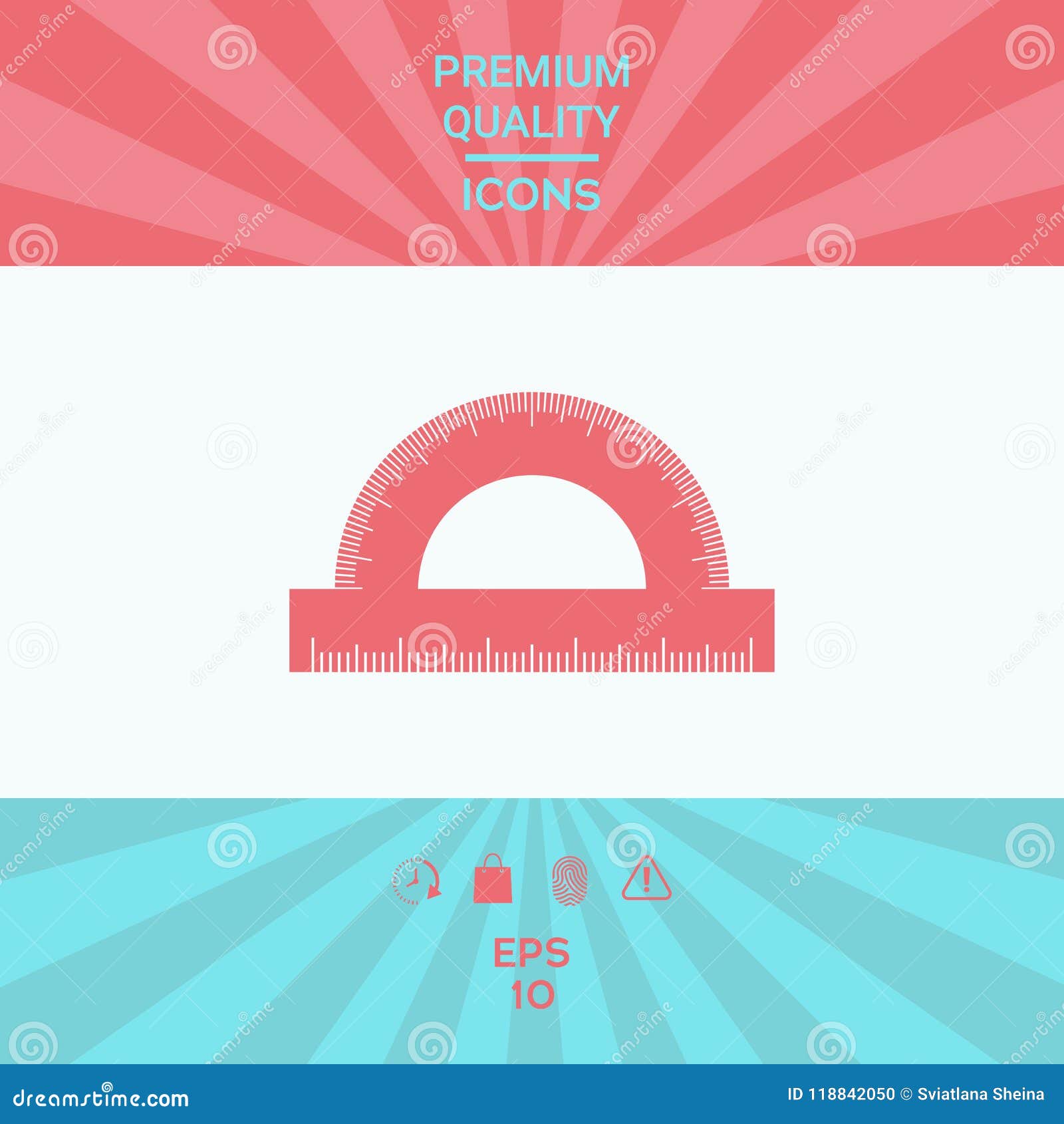 Icône De Symbole De Rapporteur Illustration de Vecteur - Illustration ...
