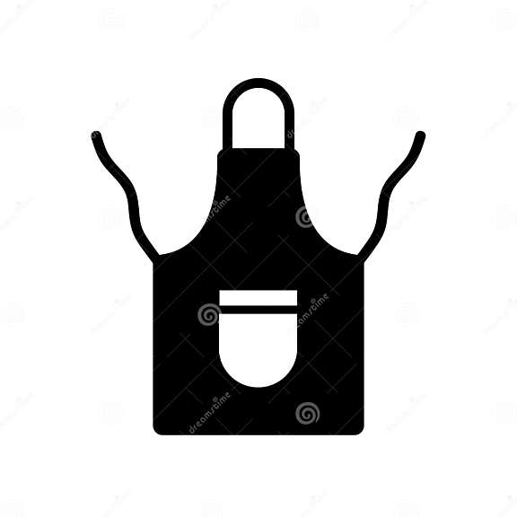 Icône de tablier illustration de vecteur. Illustration du tissu - 131156005