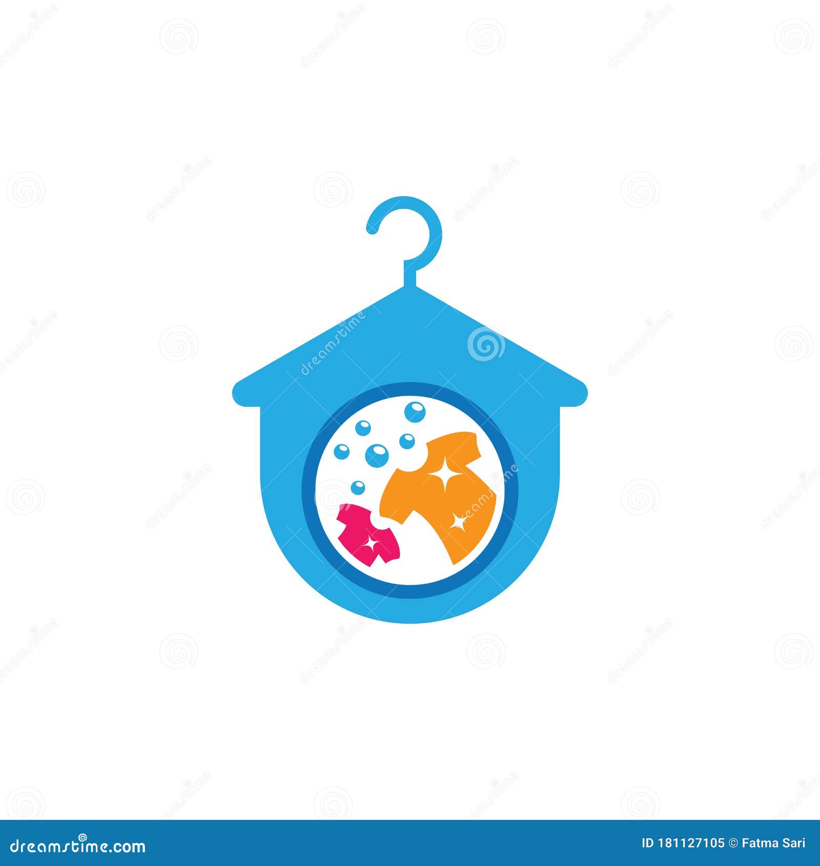 Icône De Vecteur De Logo De Lessive Illustration de Vecteur ...