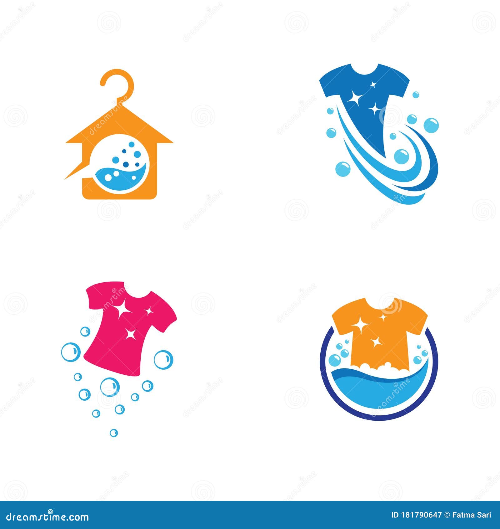 Icône De Vecteur De Modèle De Logo De Lessive Illustration de Vecteur ...