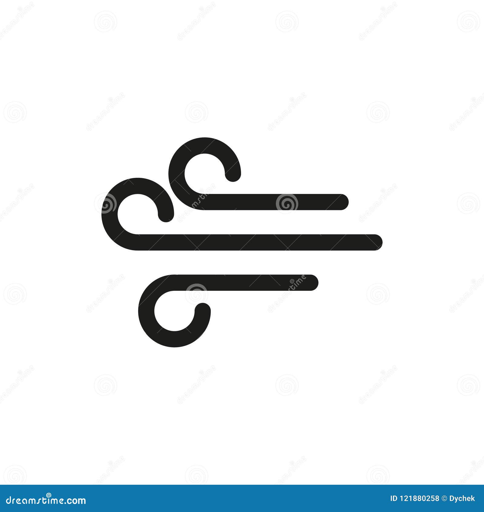 Icône De Vent Illustration Simple De Vecteur Illustration de Vecteur ...