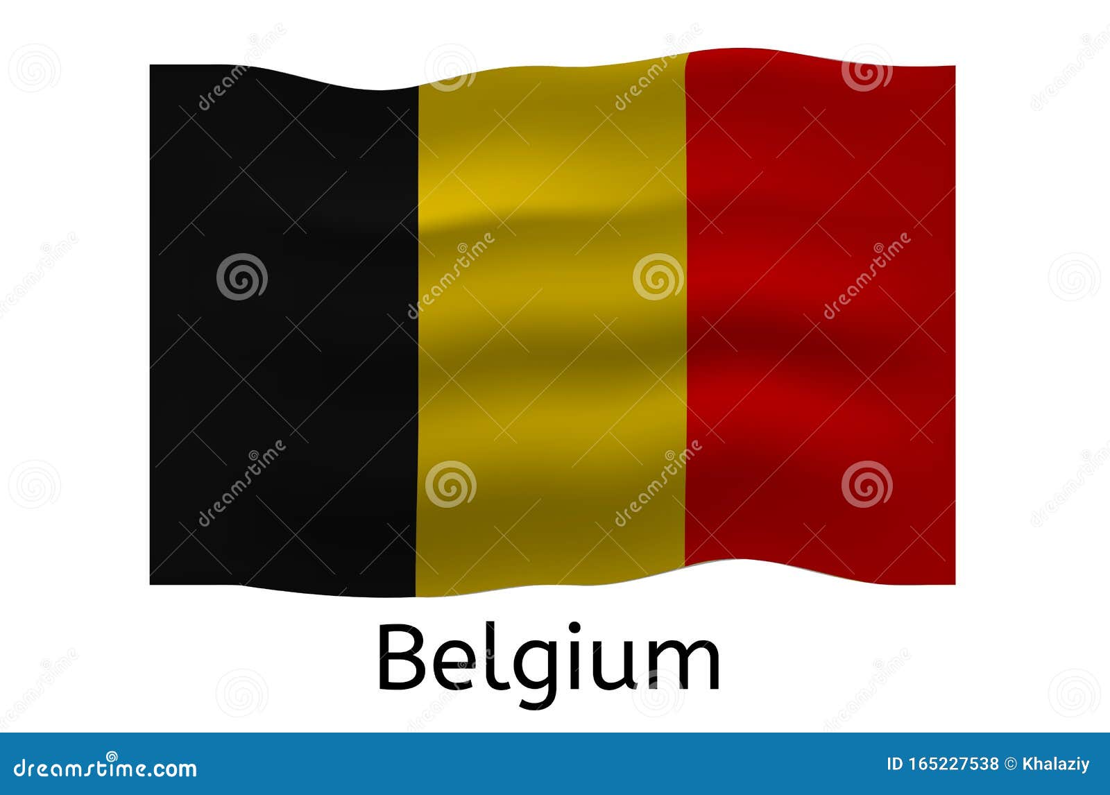 Icône Du Drapeau Belge, Illustration Vectorielle Du Drapeau Belge ...