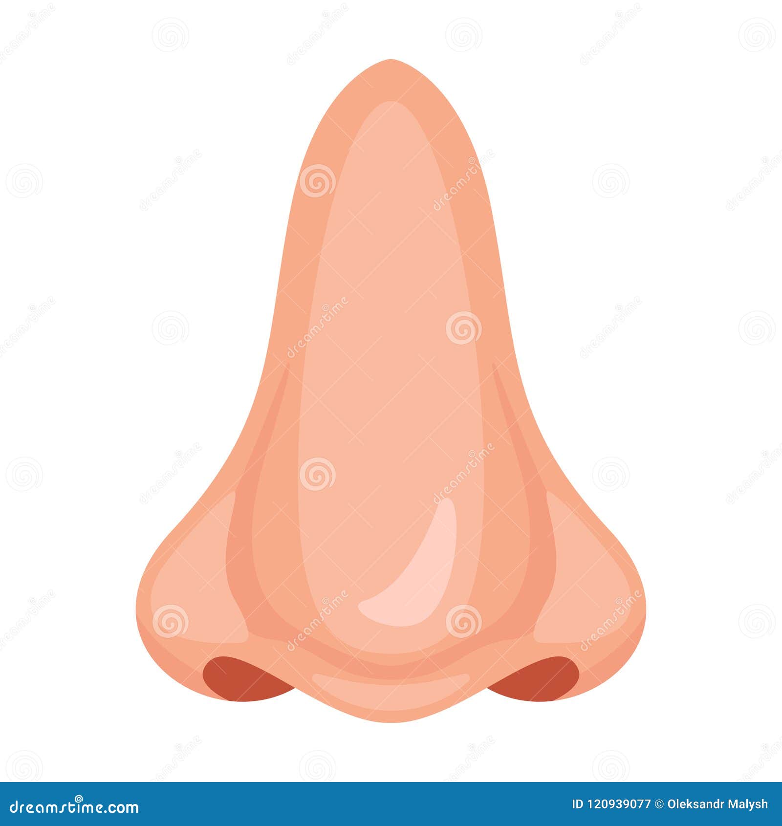 Icône humaine de nez illustration de vecteur. Illustration du profil ...