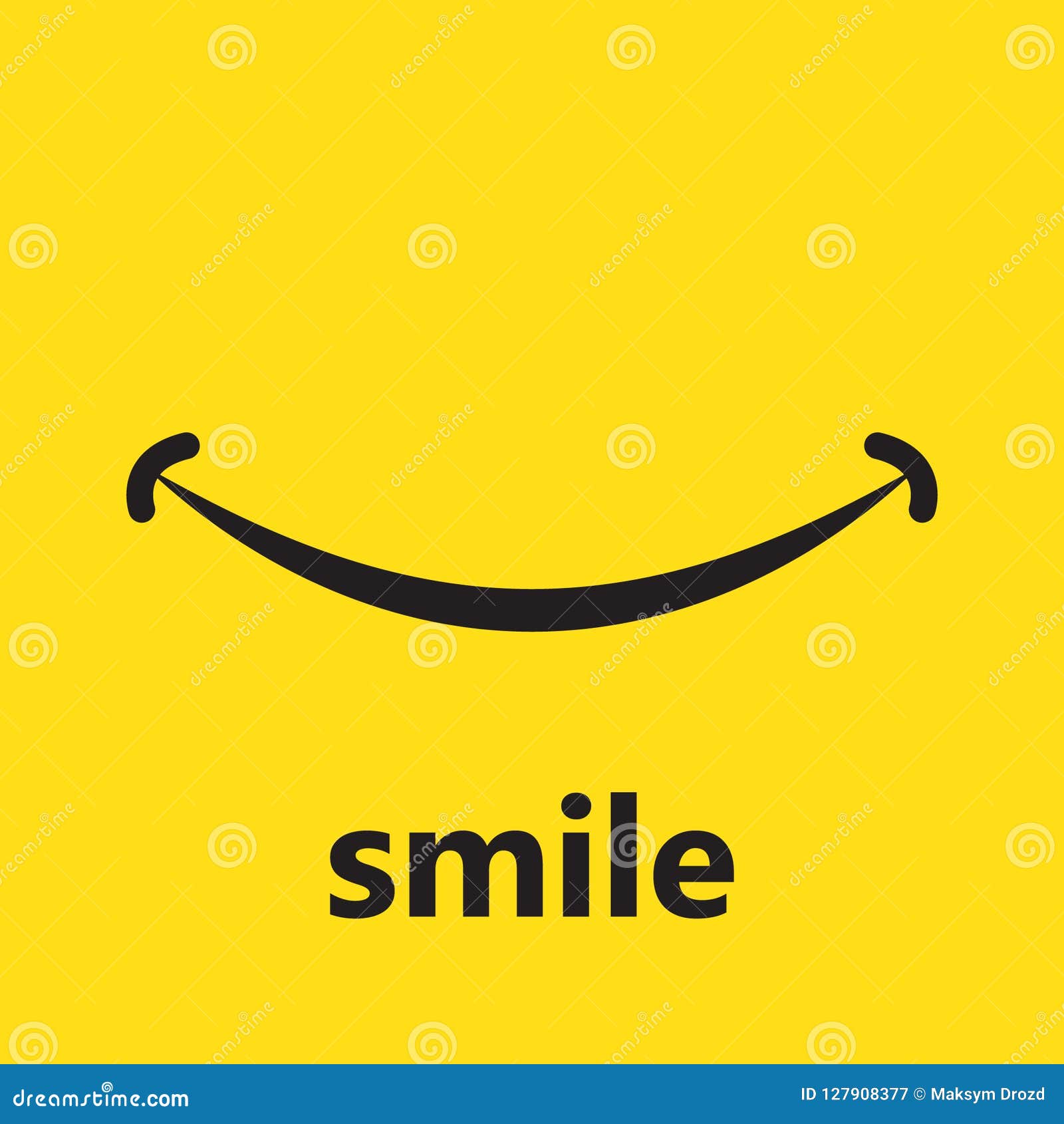 Icône Logo Vector Template Design De Sourire Illustration Stock ...