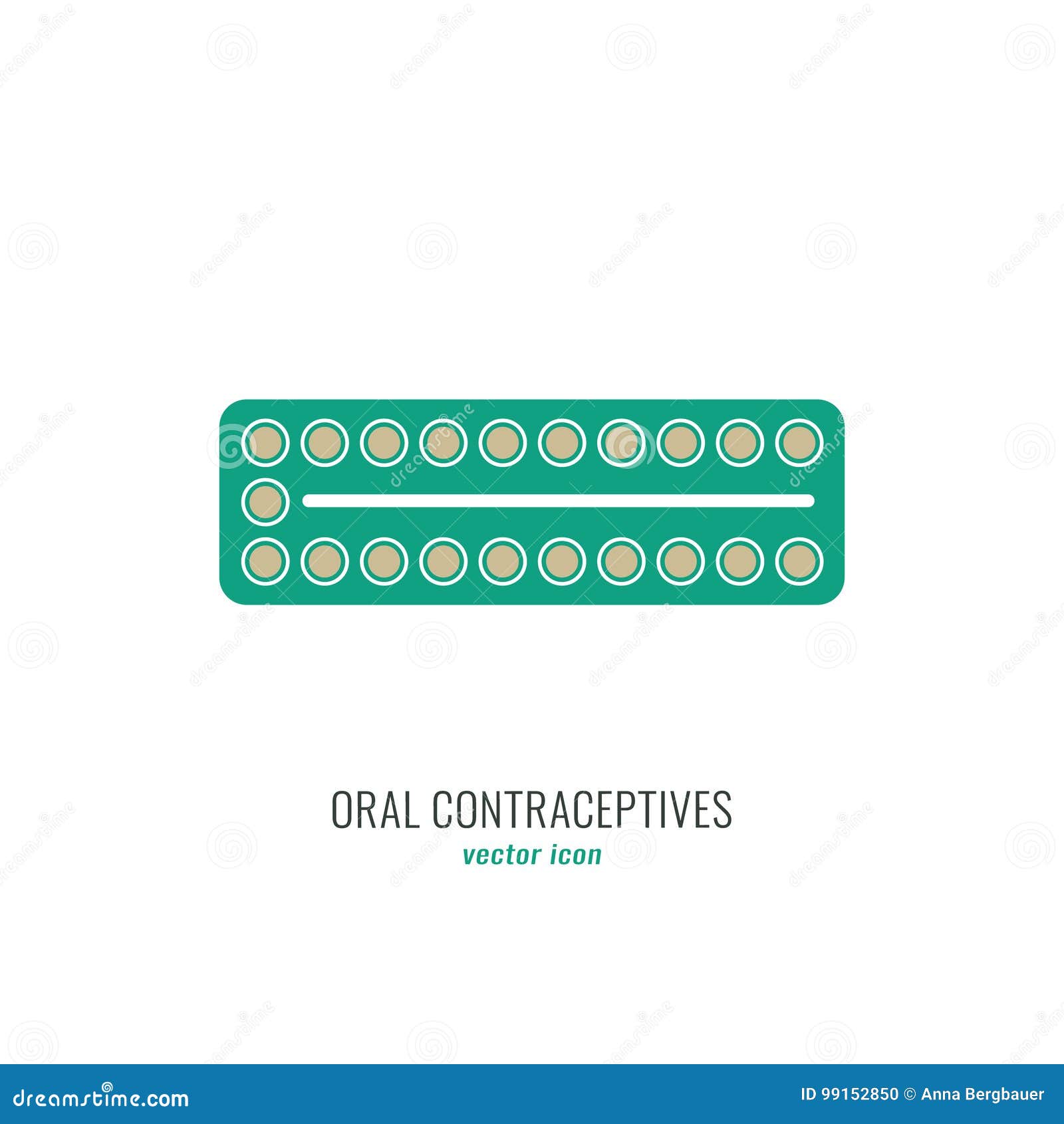 Icône Orale De Contraception Illustration de Vecteur - Illustration du ...