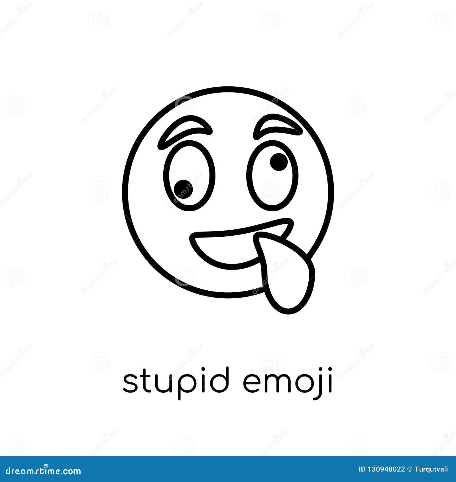 Icône Stupide D'emoji De Collection D'Emoji Illustration de Vecteur ...