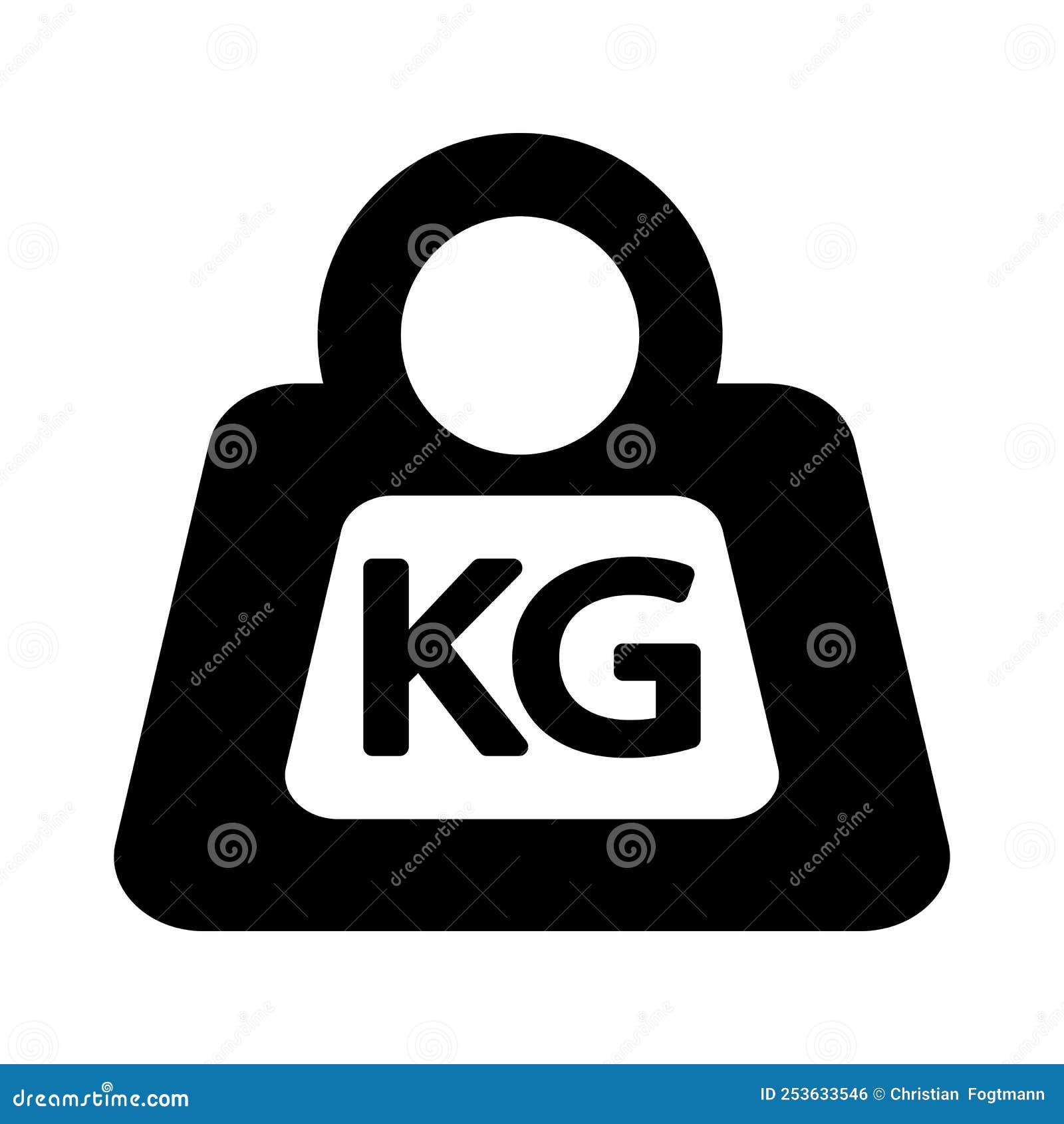 Icône symbole poids kg illustration de vecteur. Illustration of levage ...
