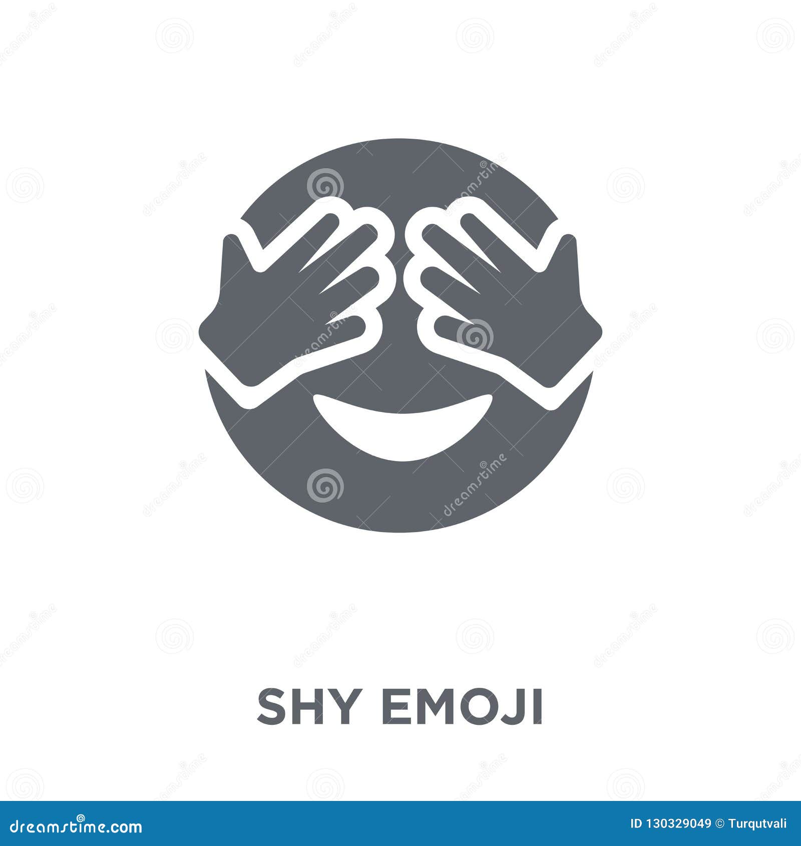 Icône Timide D'emoji De Collection D'Emoji Illustration de Vecteur ...