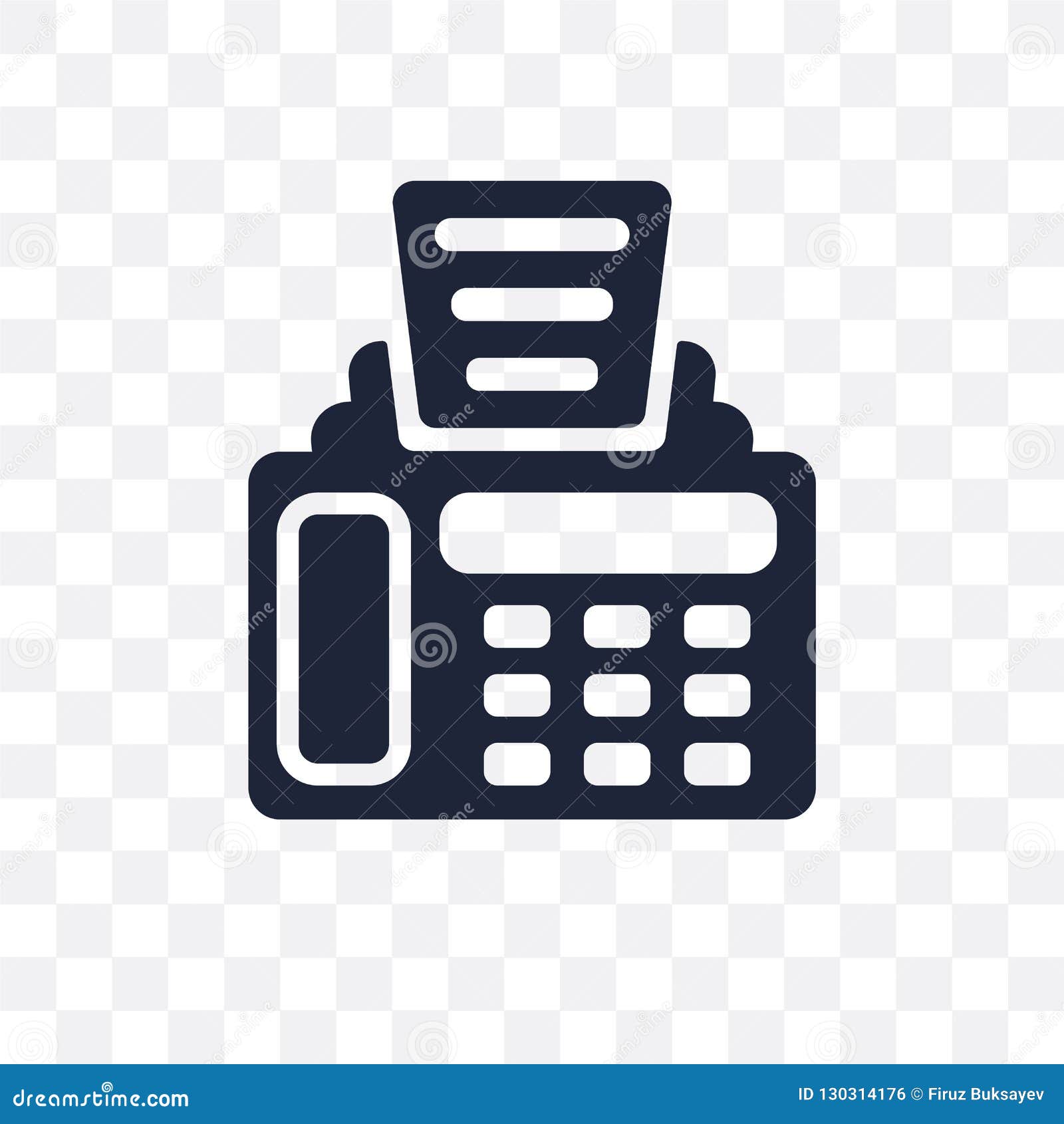 Icône Transparente De Fax Machine Conception De Symbole De Fax Machine ...