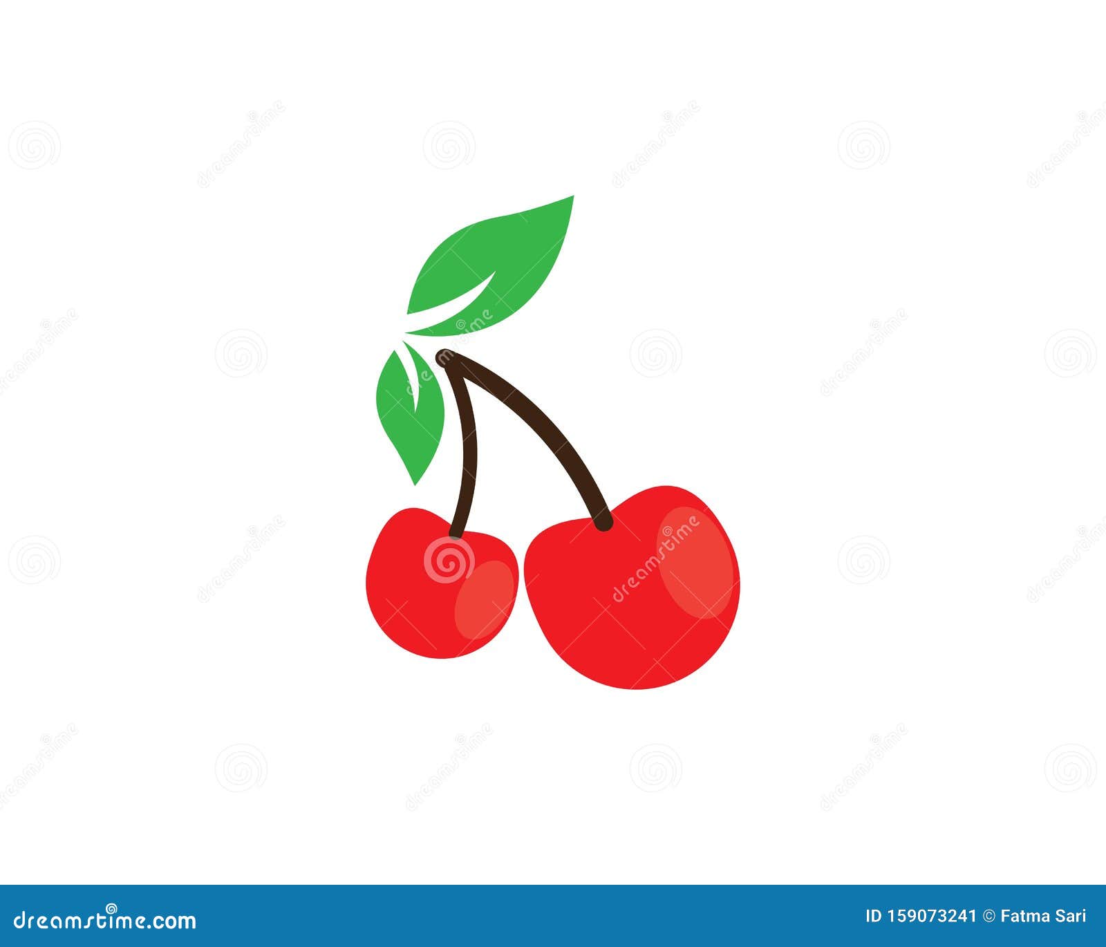 Icône Vectorielle Du Modèle De Logo Cherry Illustration de Vecteur ...