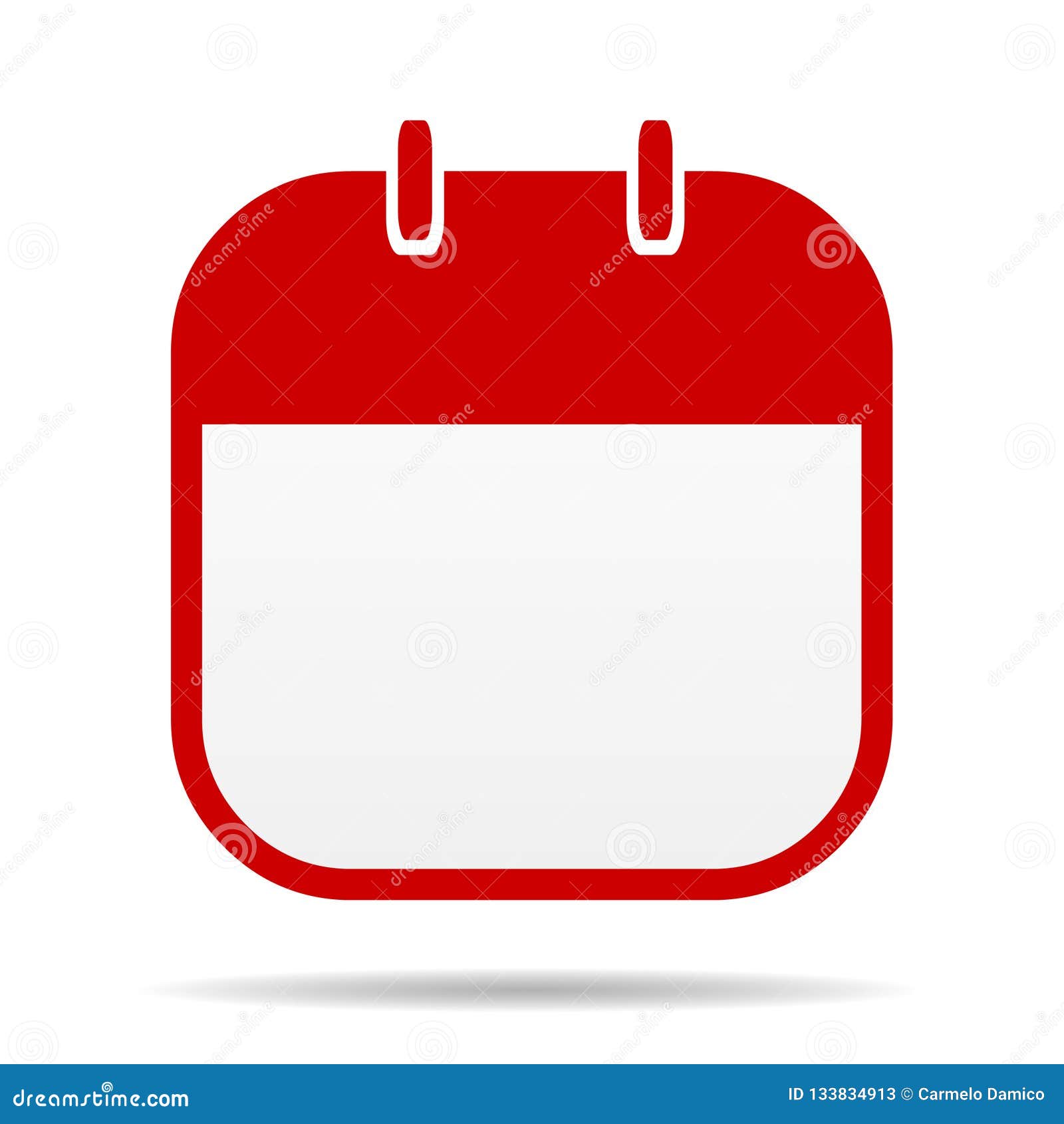 Icône vide de calendrier illustration stock. Illustration du blanc ...