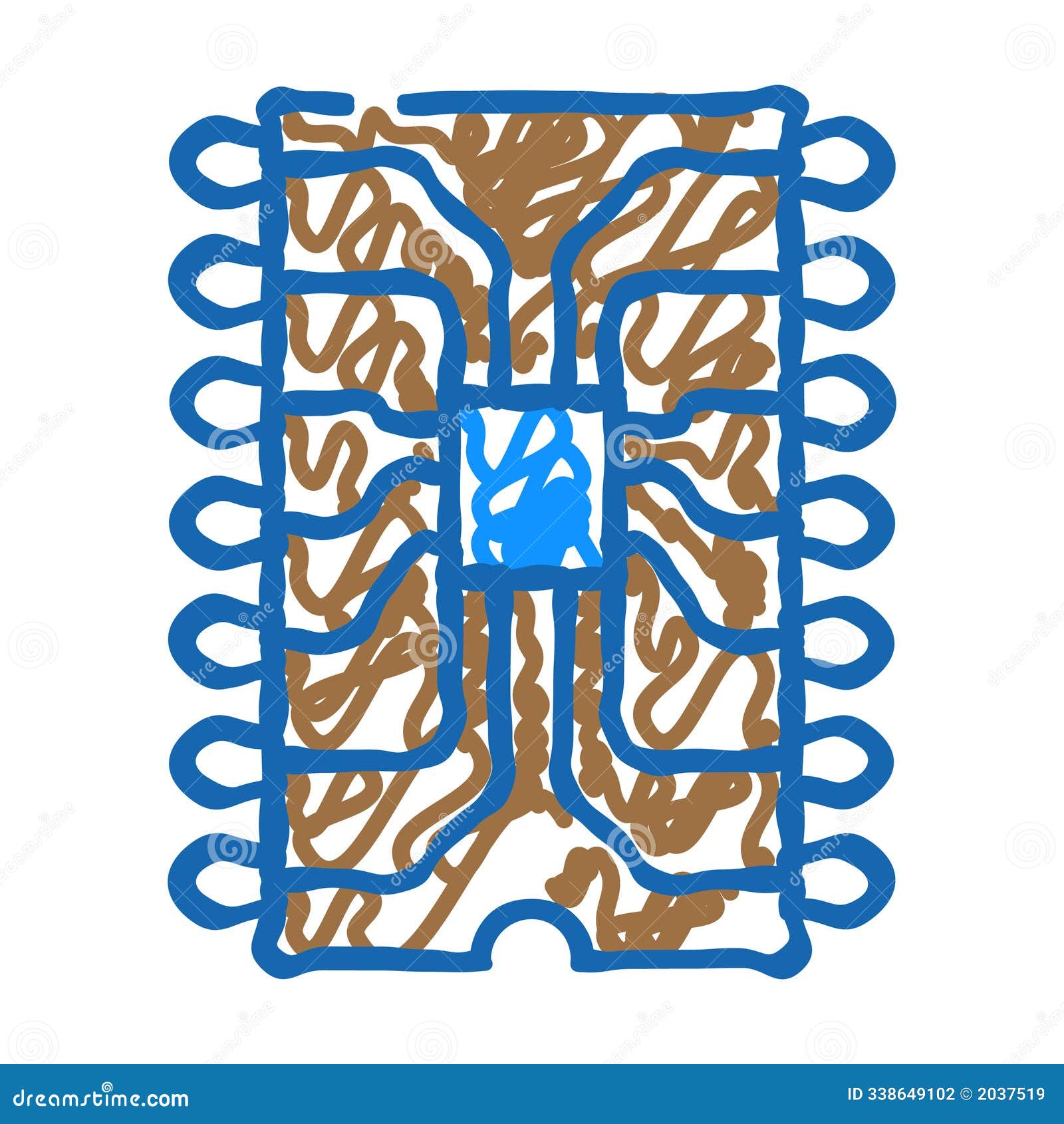 Ic Chip Electronic Component Icon Doodle Illustration Stock Vector ...