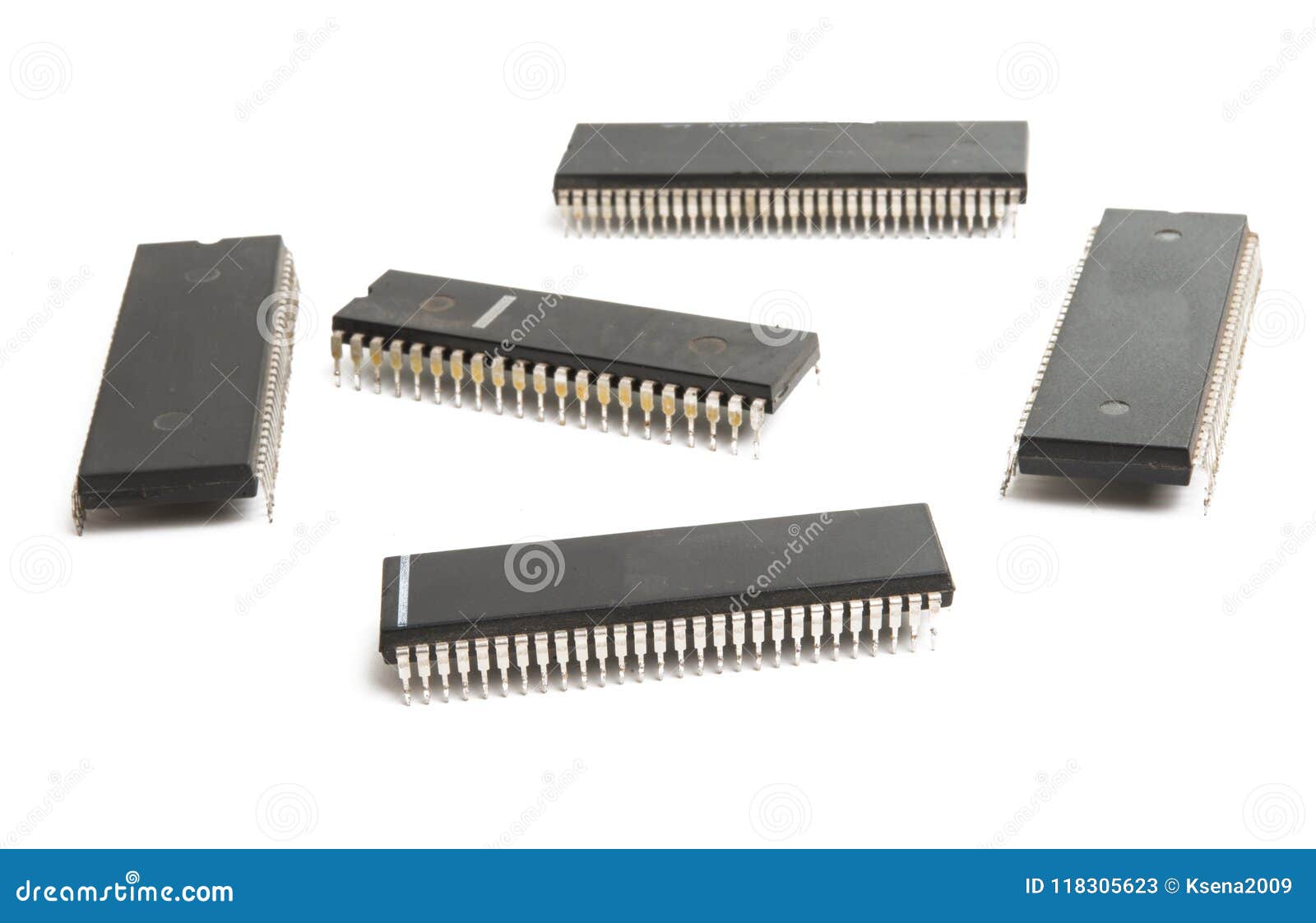 IC chip isolated stock image. Image of detail, computer - 118305623