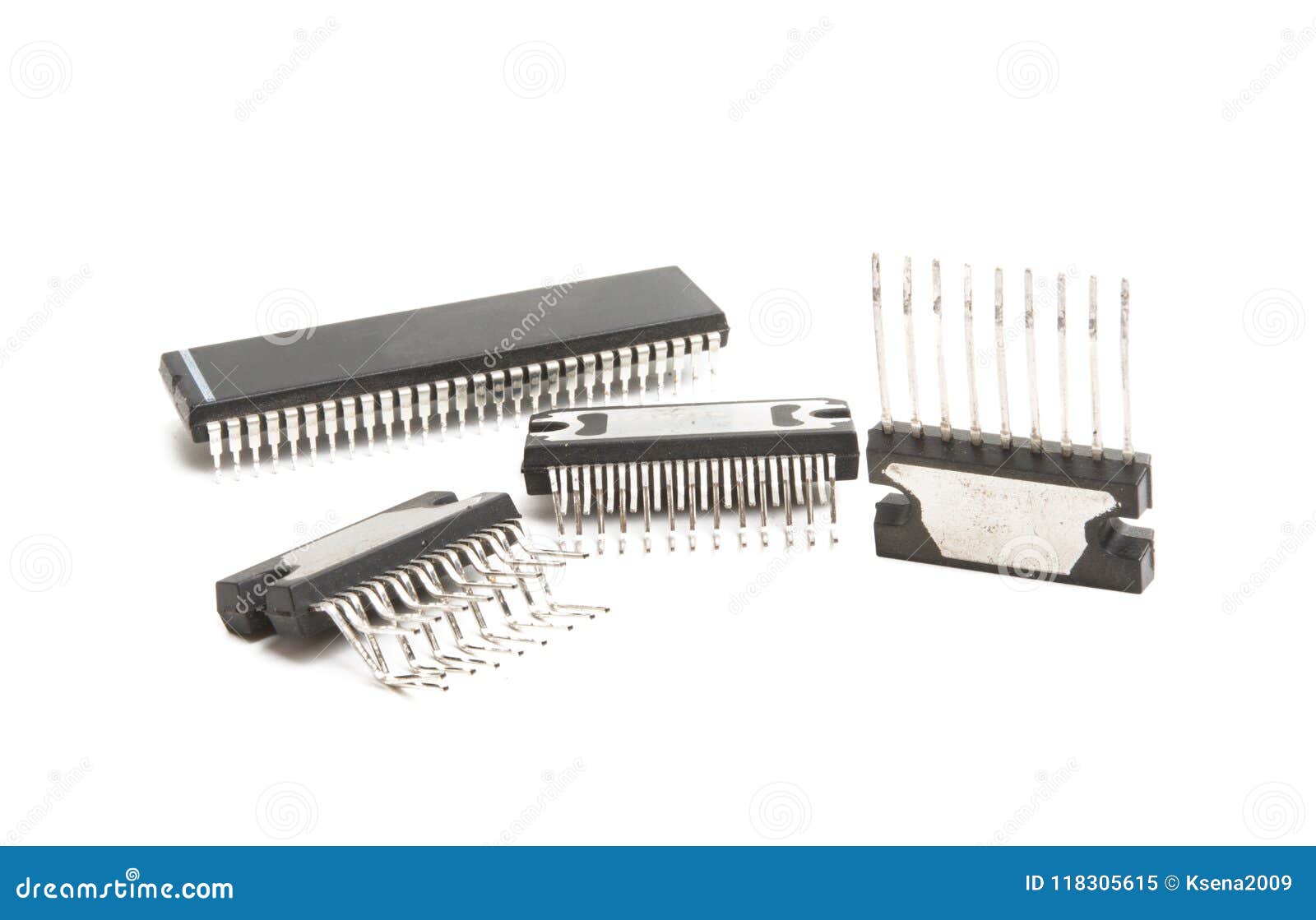 IC chip isolated stock image. Image of science, white - 118305615