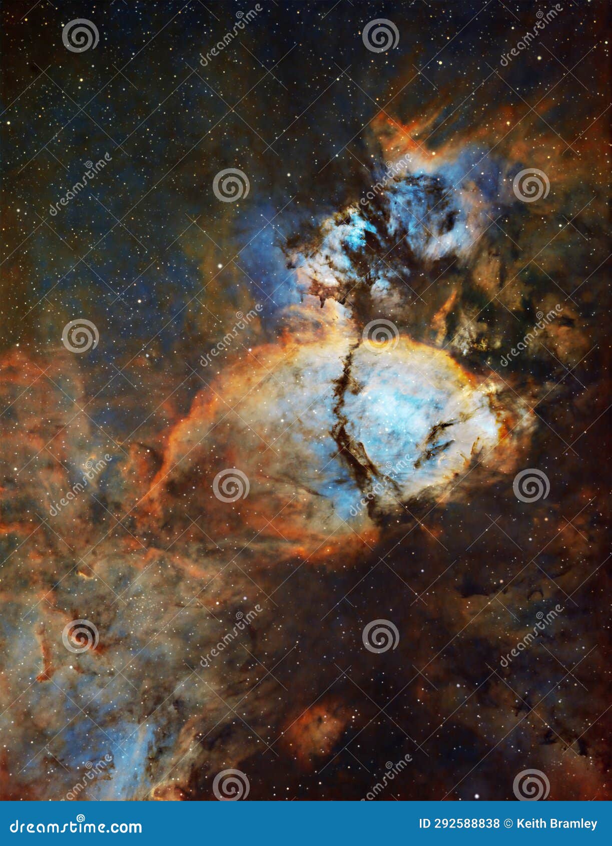 IC1795 Fish Head Nebula in Cassiopeia Stock Photo - Image of space ...