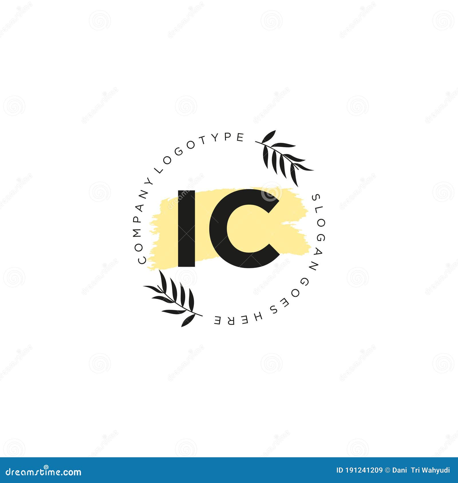 IC Letter Logo Icon Design Template Elements Stock Vector ...