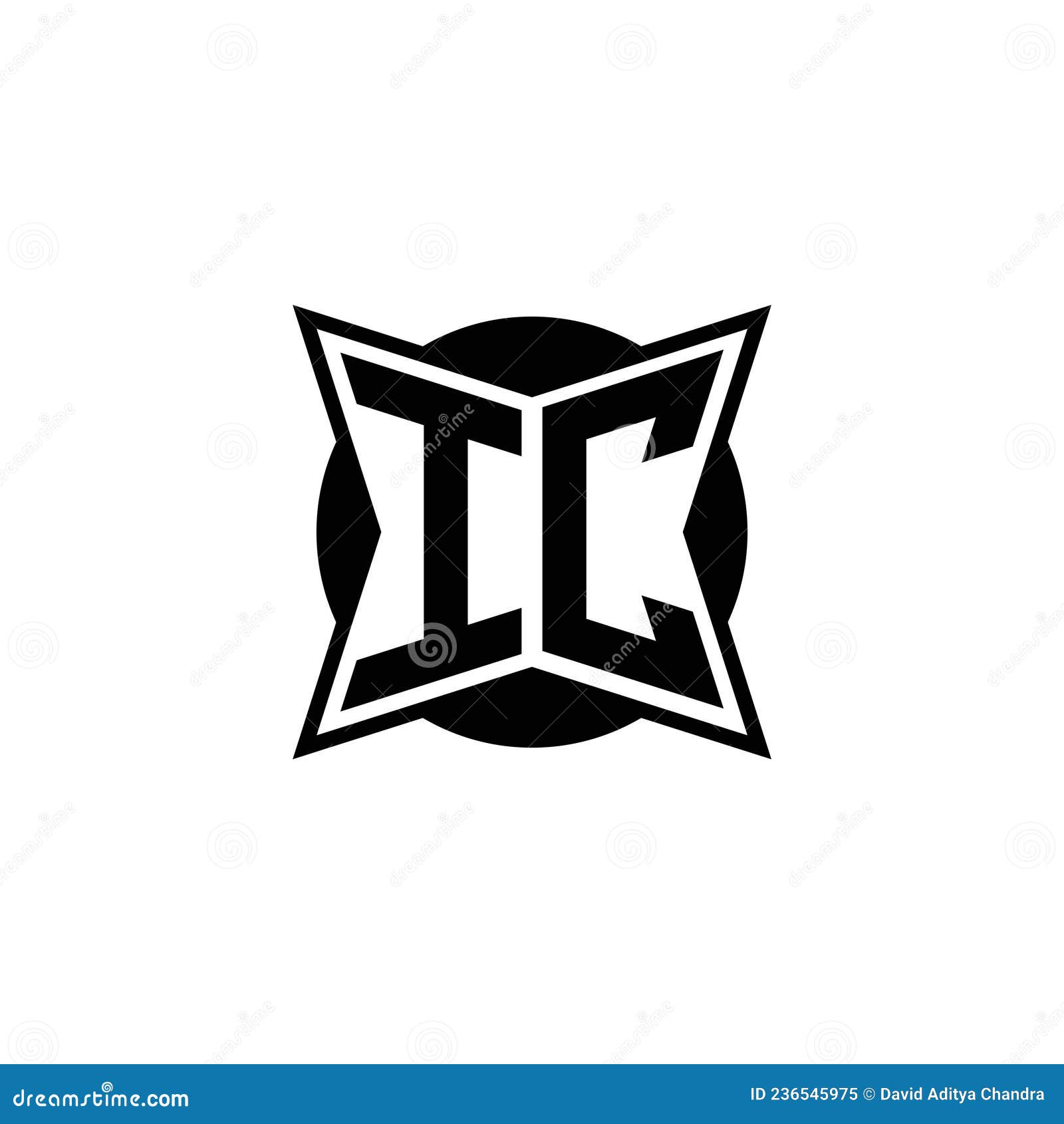 IC Logo Monogram Geometric Modern Design Stock Vector - Illustration of ...