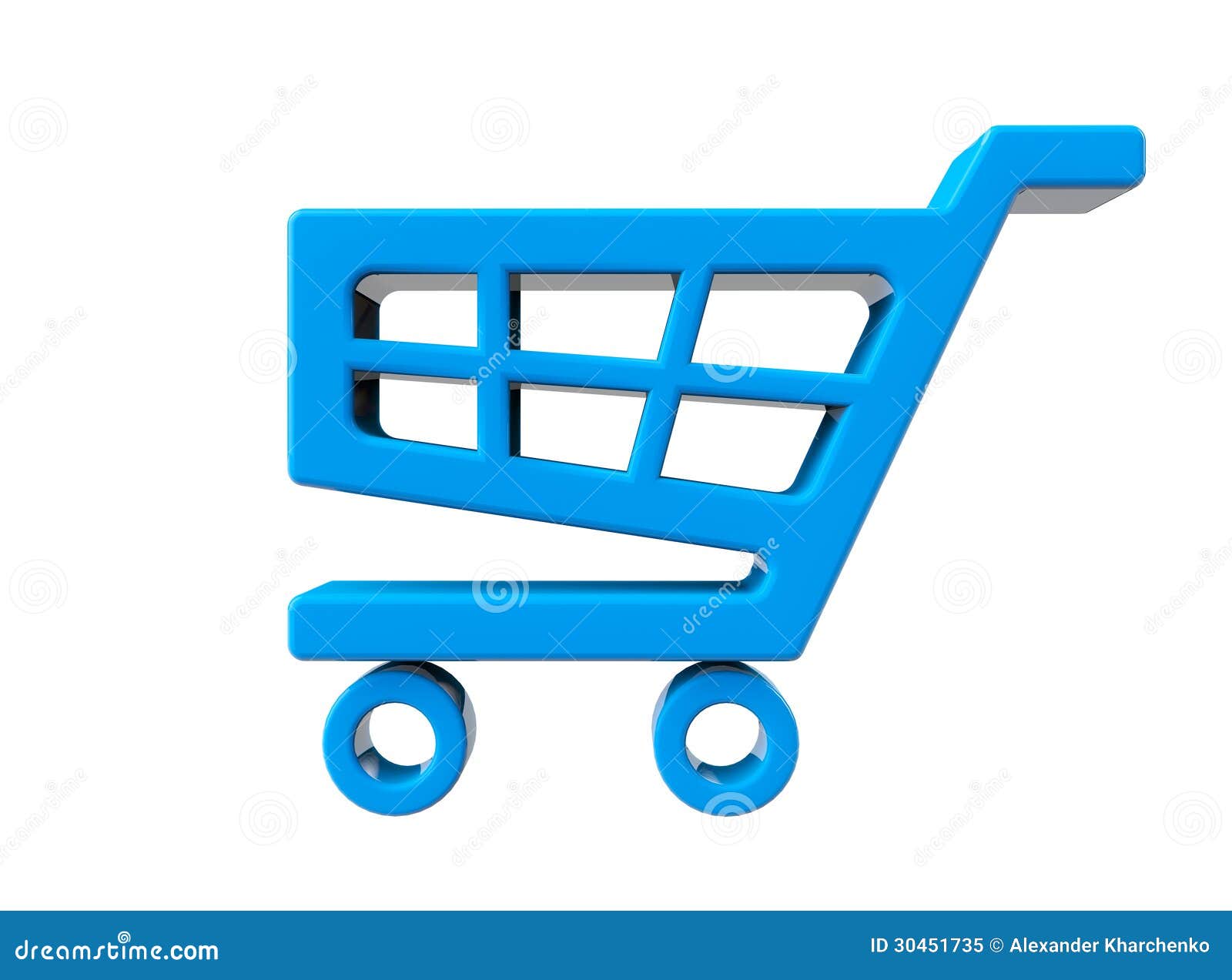 Icône bleue de caddie illustration stock. Illustration du information ...