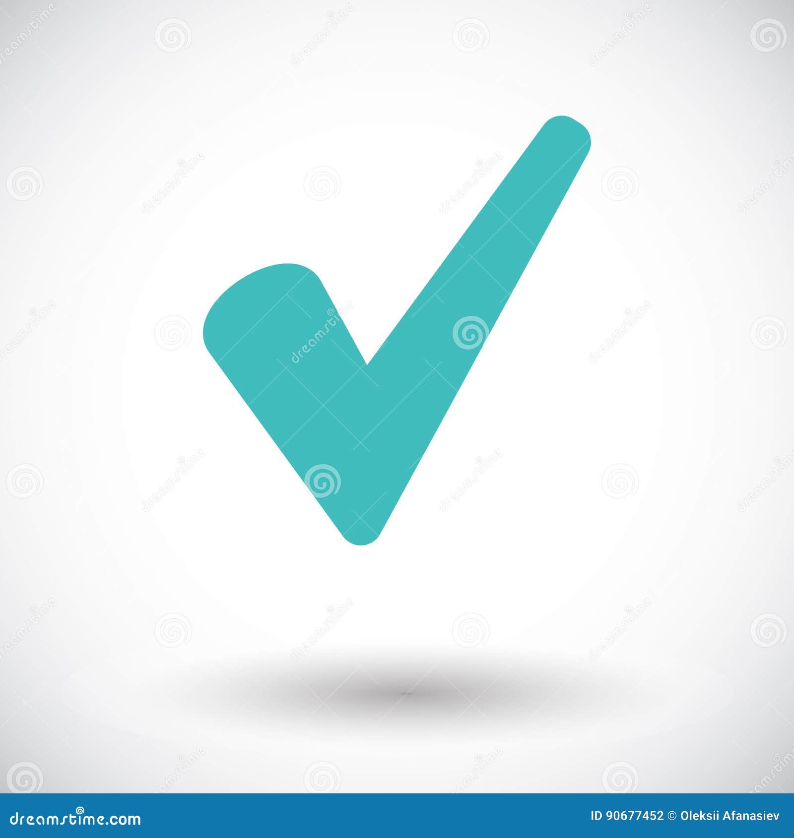 Icône correcte illustration de vecteur. Illustration du réussite - 90677452