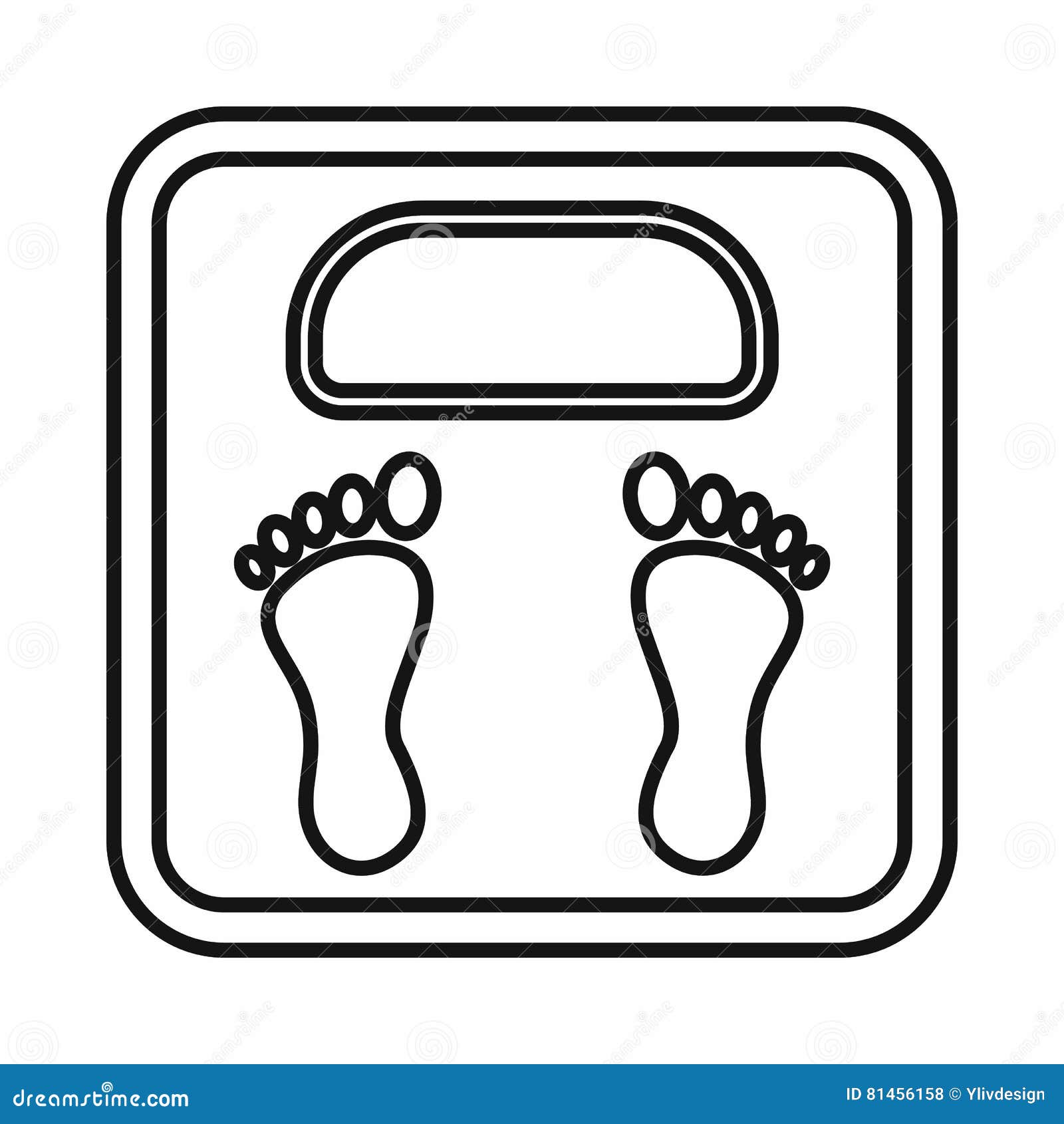 Icône D'échelle De Poids, Style D'ensemble Illustration de Vecteur ...