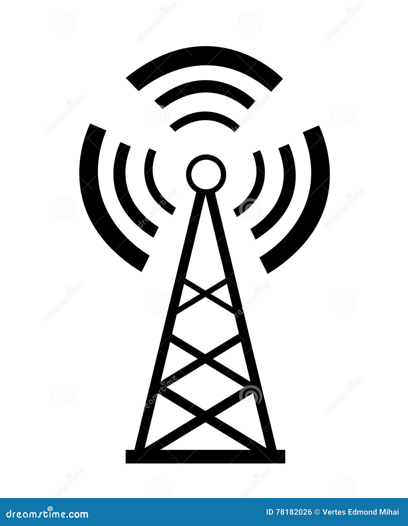 Icône d'émetteur illustration de vecteur. Illustration du mondial ...