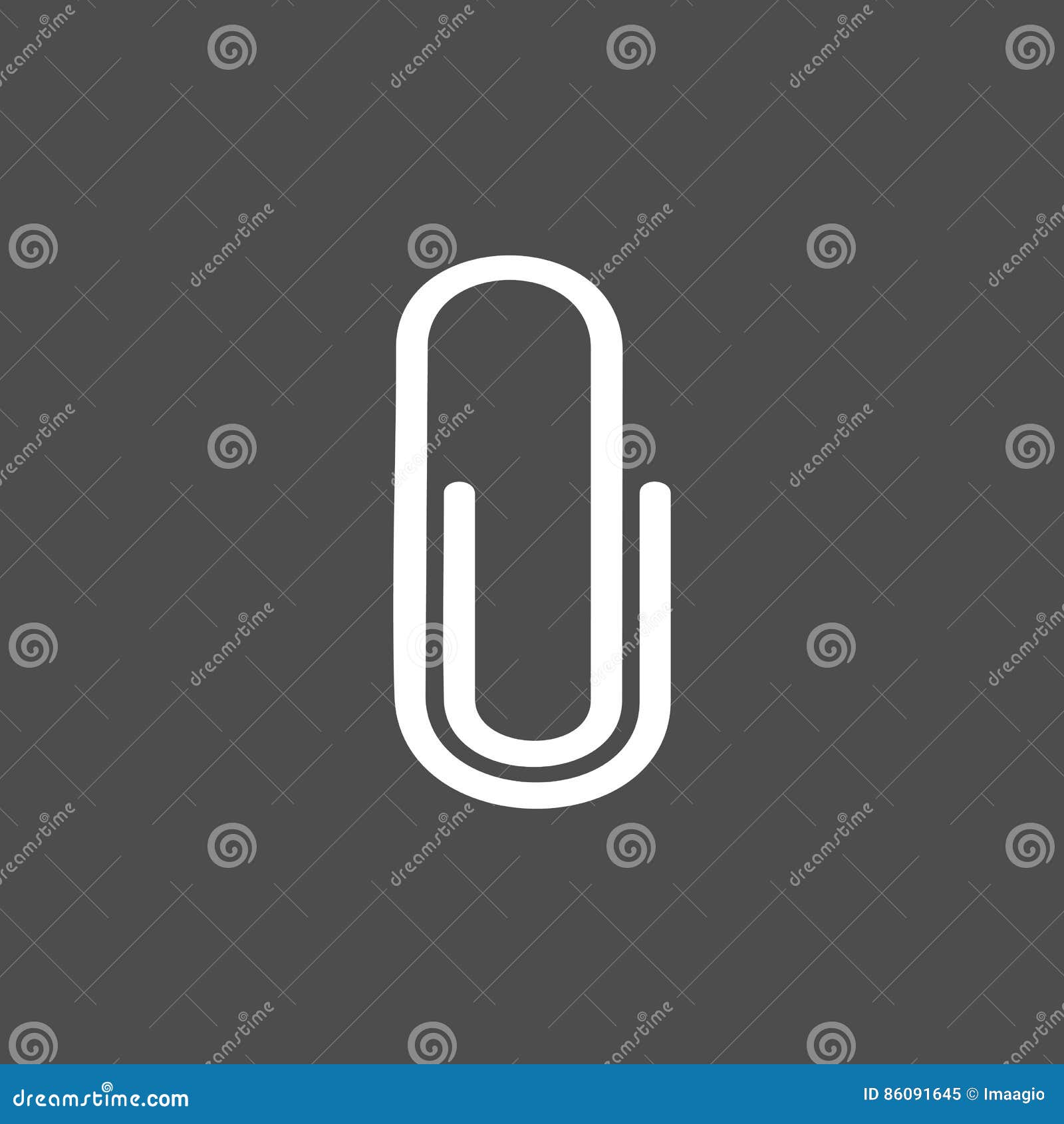 Icône d'agrafe illustration de vecteur. Illustration du acier - 86091645