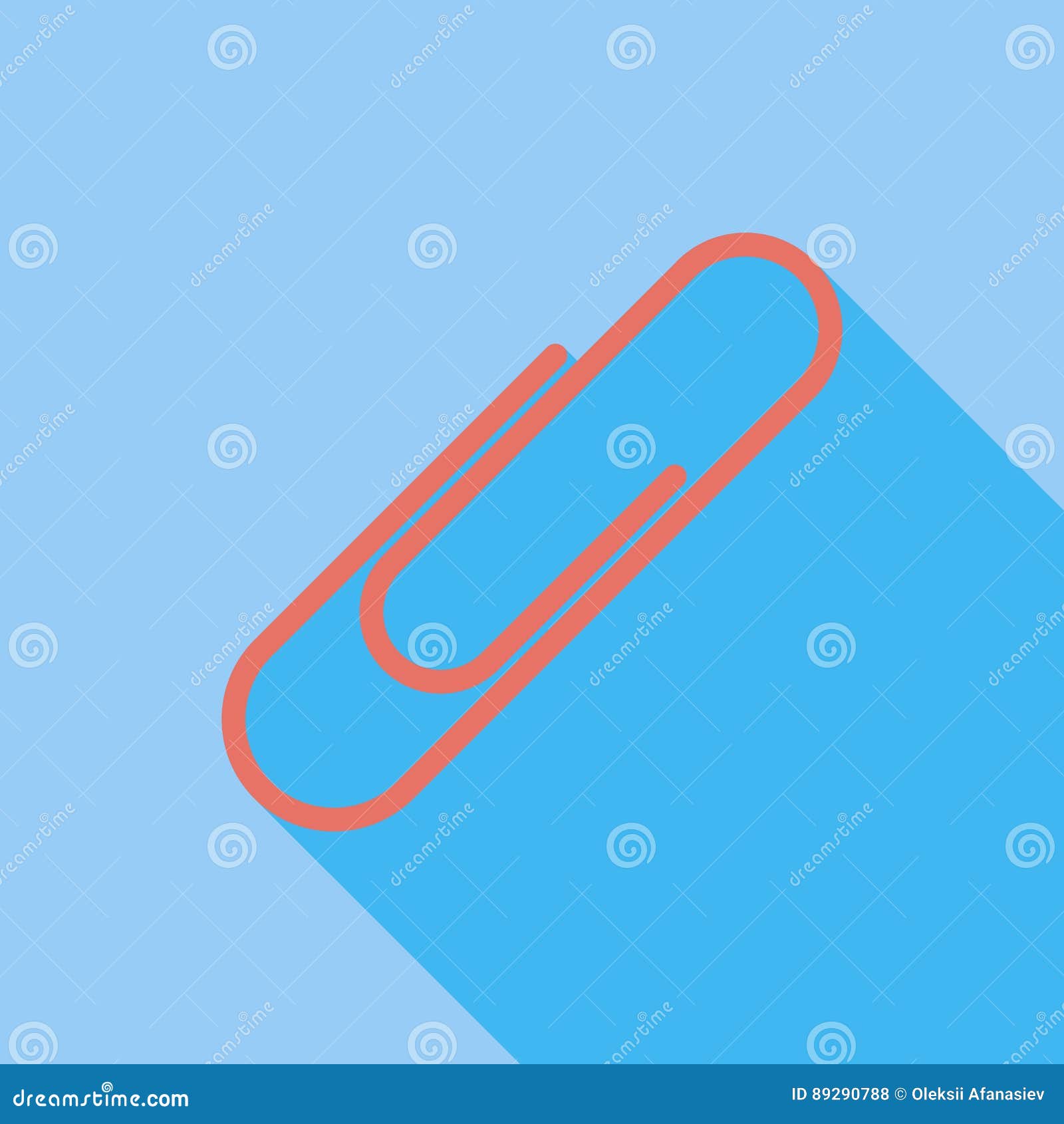 Icône d'agrafe illustration de vecteur. Illustration du métal - 89290788