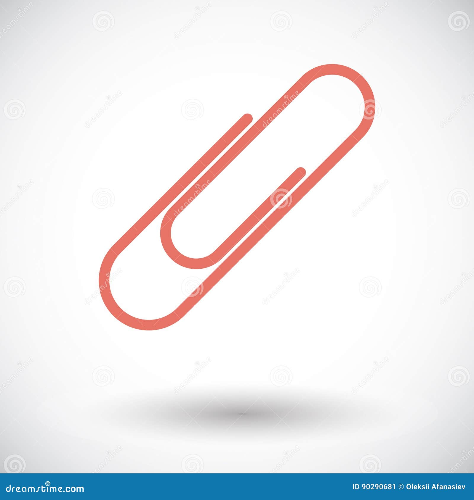 Icône d'agrafe illustration de vecteur. Illustration du simple - 90290681