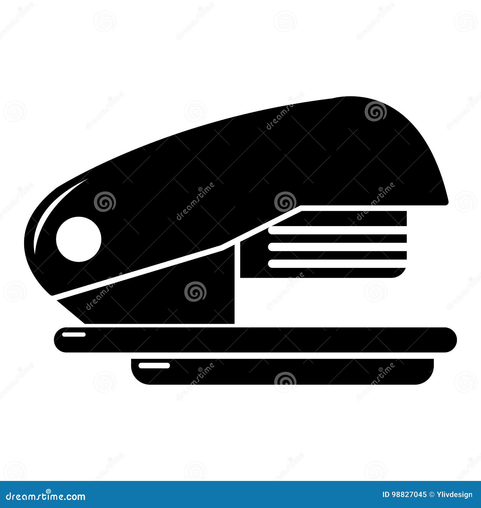 Icône D'agrafeuse, Style Noir Simple Illustration de Vecteur ...