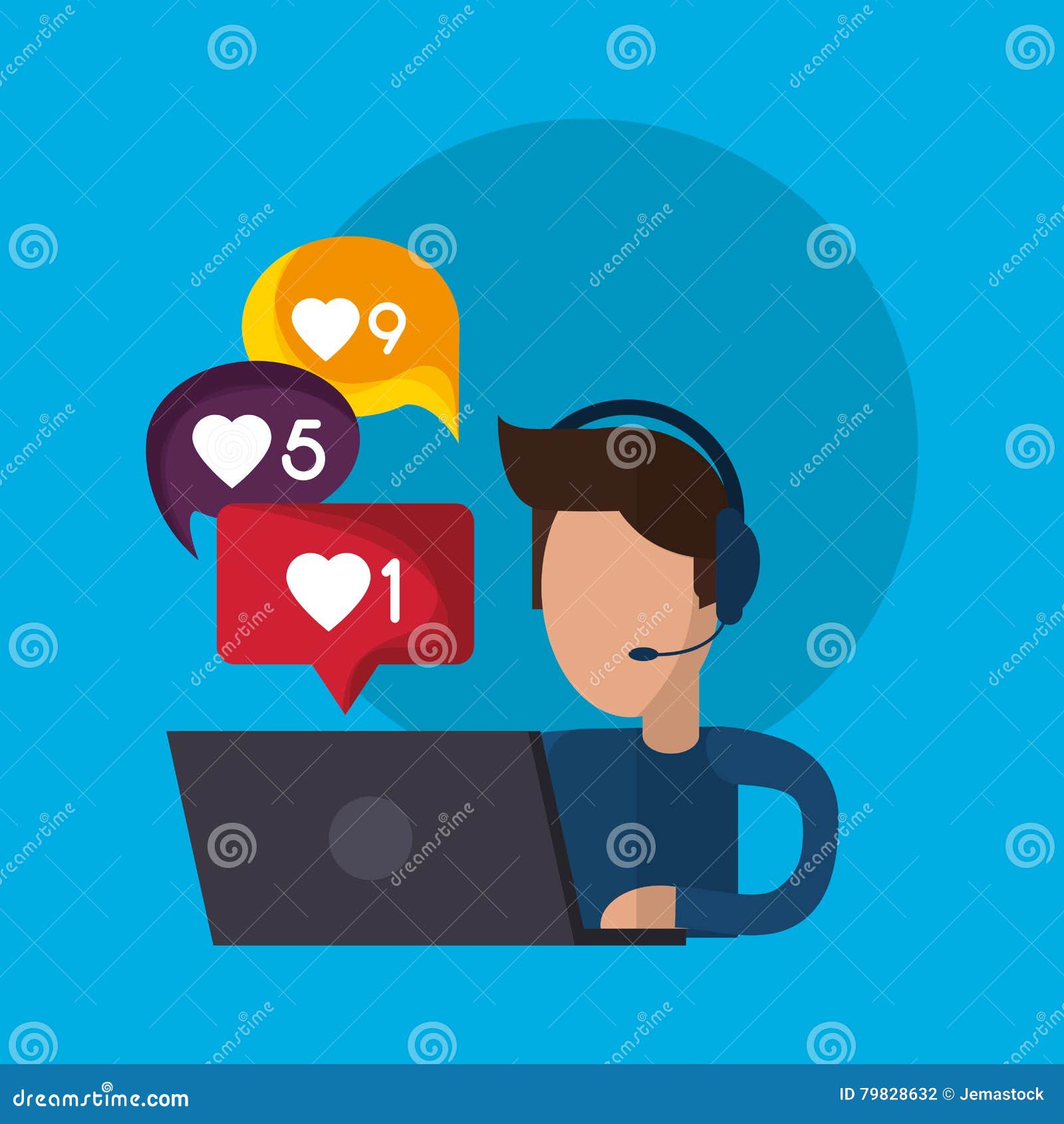 Icône D'avis Dans L'image Relative De Communication Illustration Stock ...