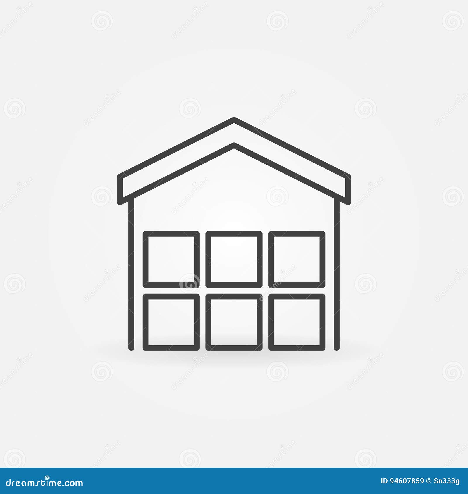 Icône D'ensemble D'entrepôt Illustration de Vecteur - Illustration du ...