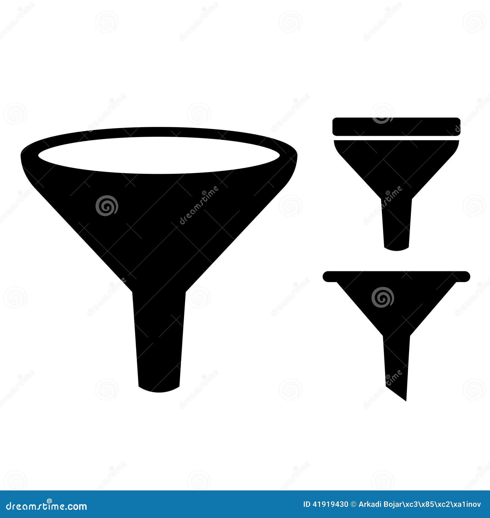 Icône d'entonnoir illustration de vecteur. Illustration du logo - 41919430