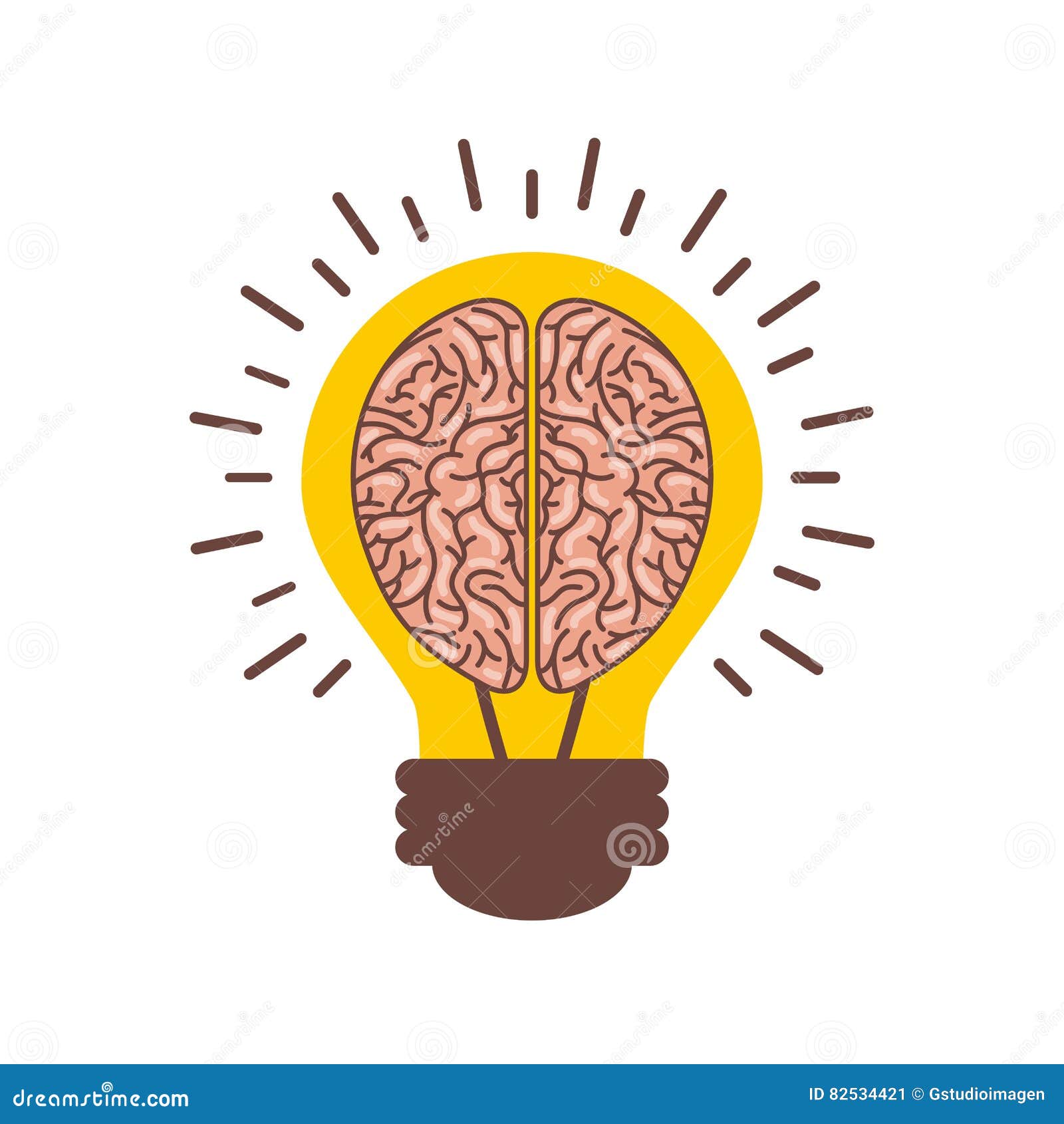 Icône d'esprit humain illustration stock. Illustration du éducation ...