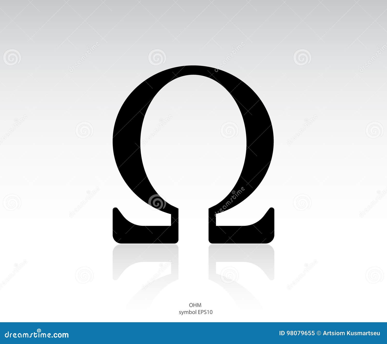 Icône d'Omega illustration de vecteur. Illustration du grec - 98079655