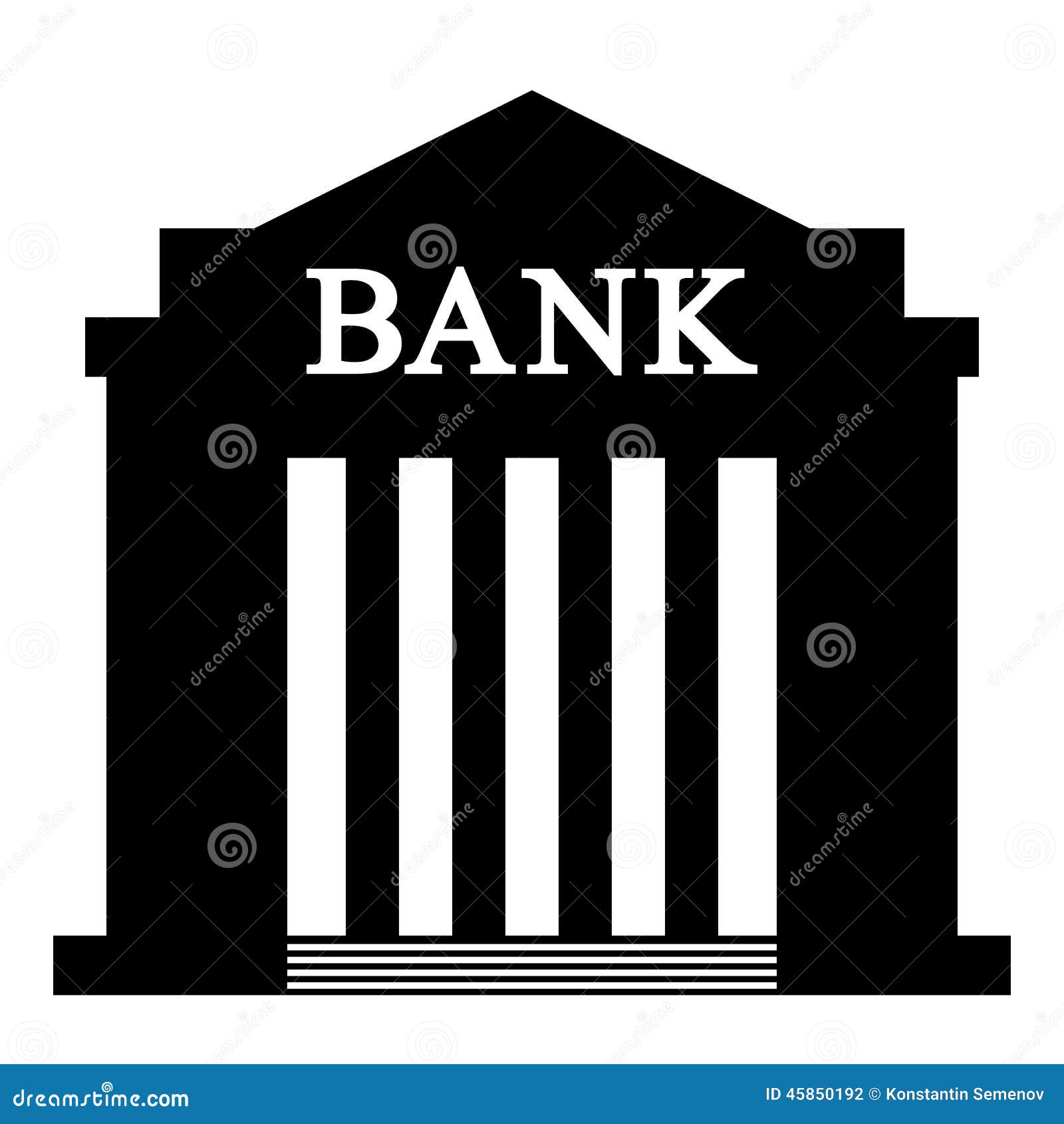 Icône de banque illustration de vecteur. Illustration du finances ...