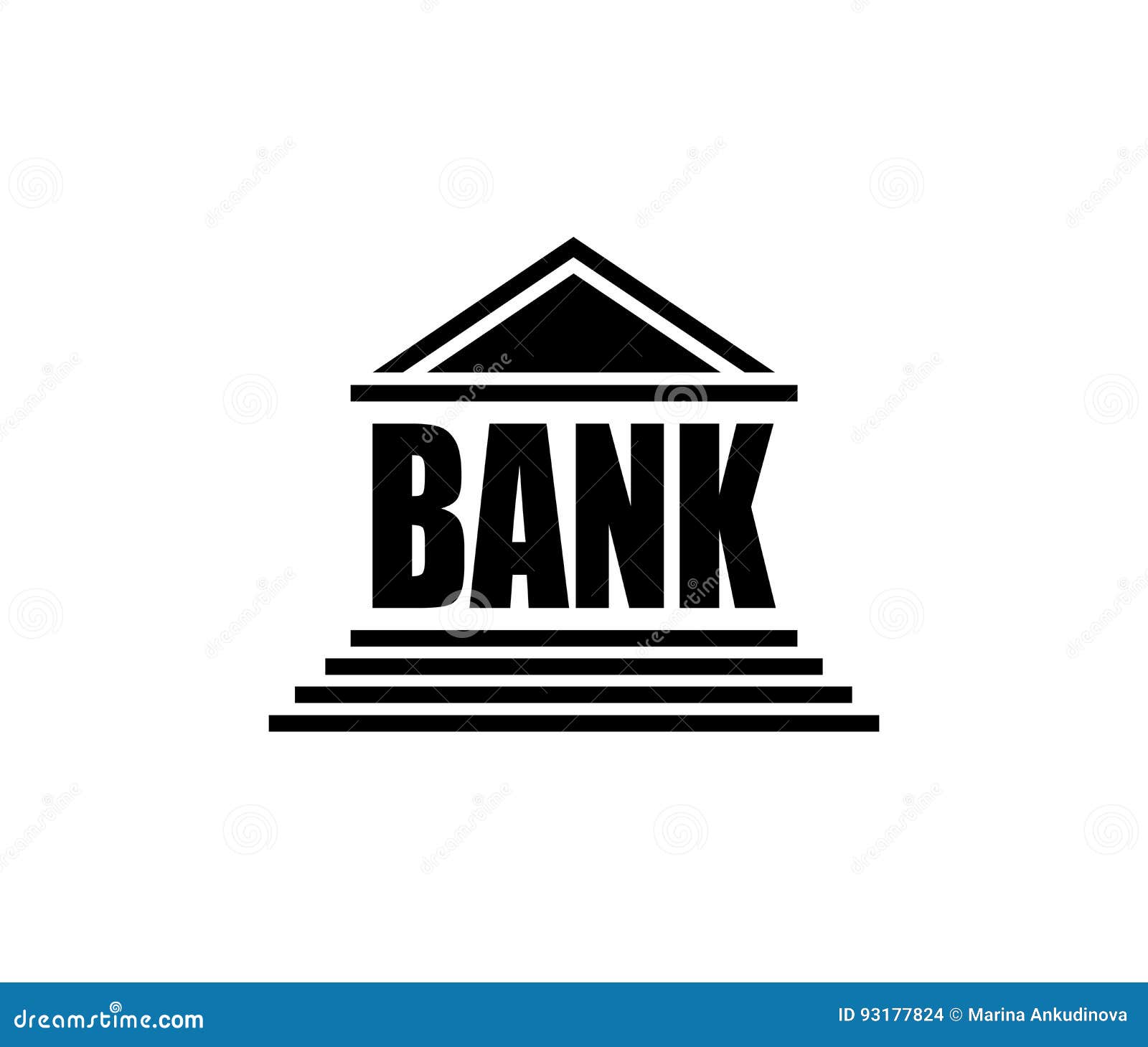 Icône de banque logo illustration de vecteur. Illustration du isolement ...