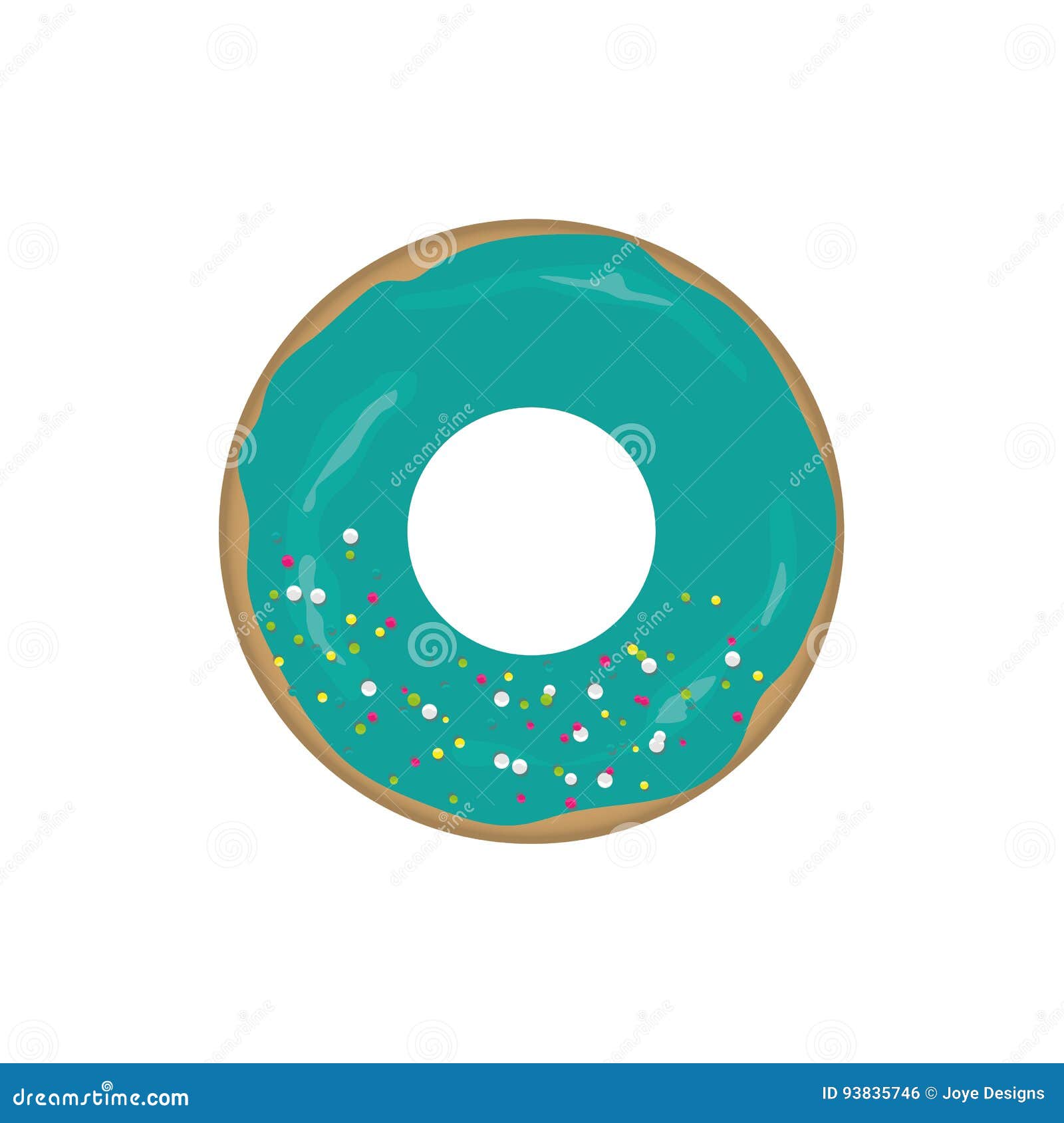 Icône de beignet illustration stock. Illustration du givrage - 93835746