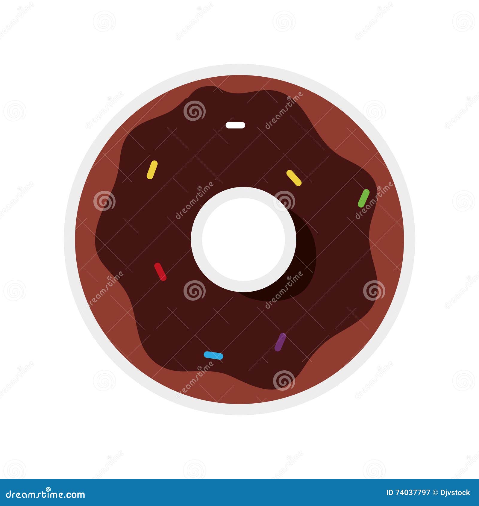 Icône De Beignet Conception Douce Dessin De Vecteur Illustration Stock ...