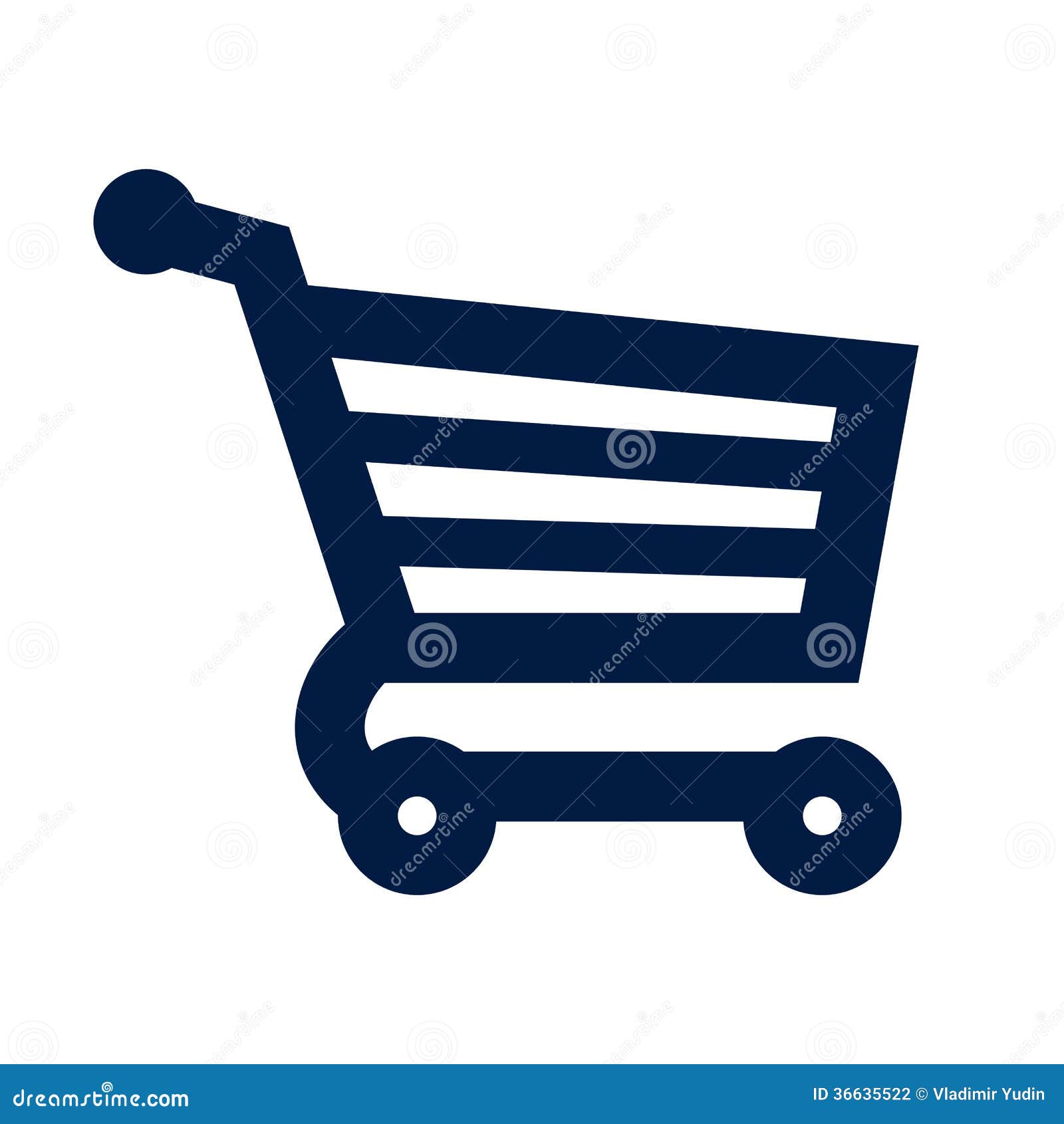 Icône de caddie illustration de vecteur. Illustration du moderne - 36635522