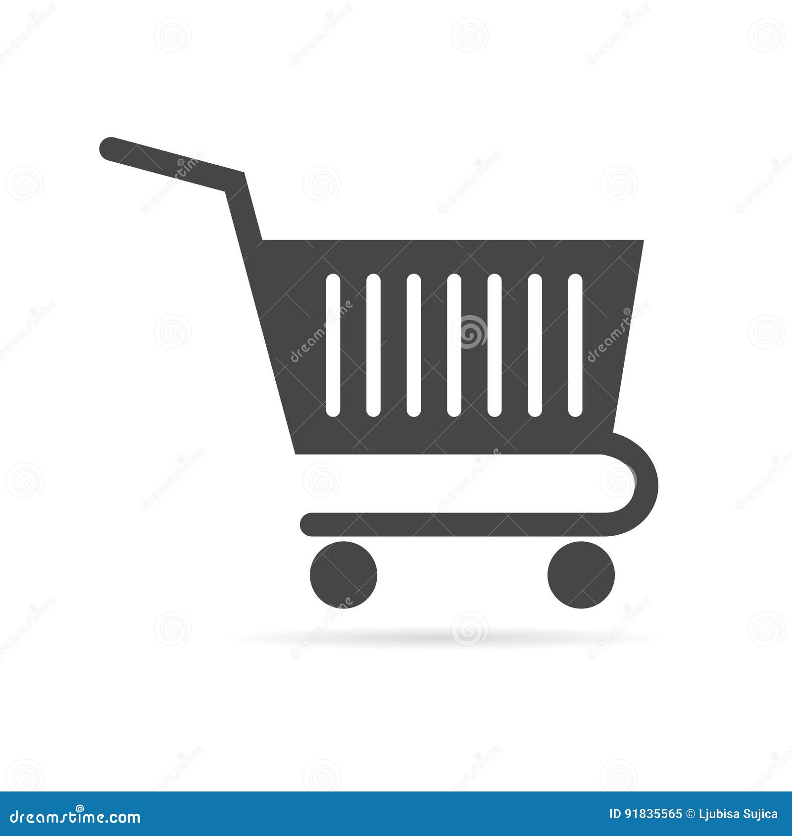 Icône de caddie de vecteur illustration de vecteur. Illustration du ...