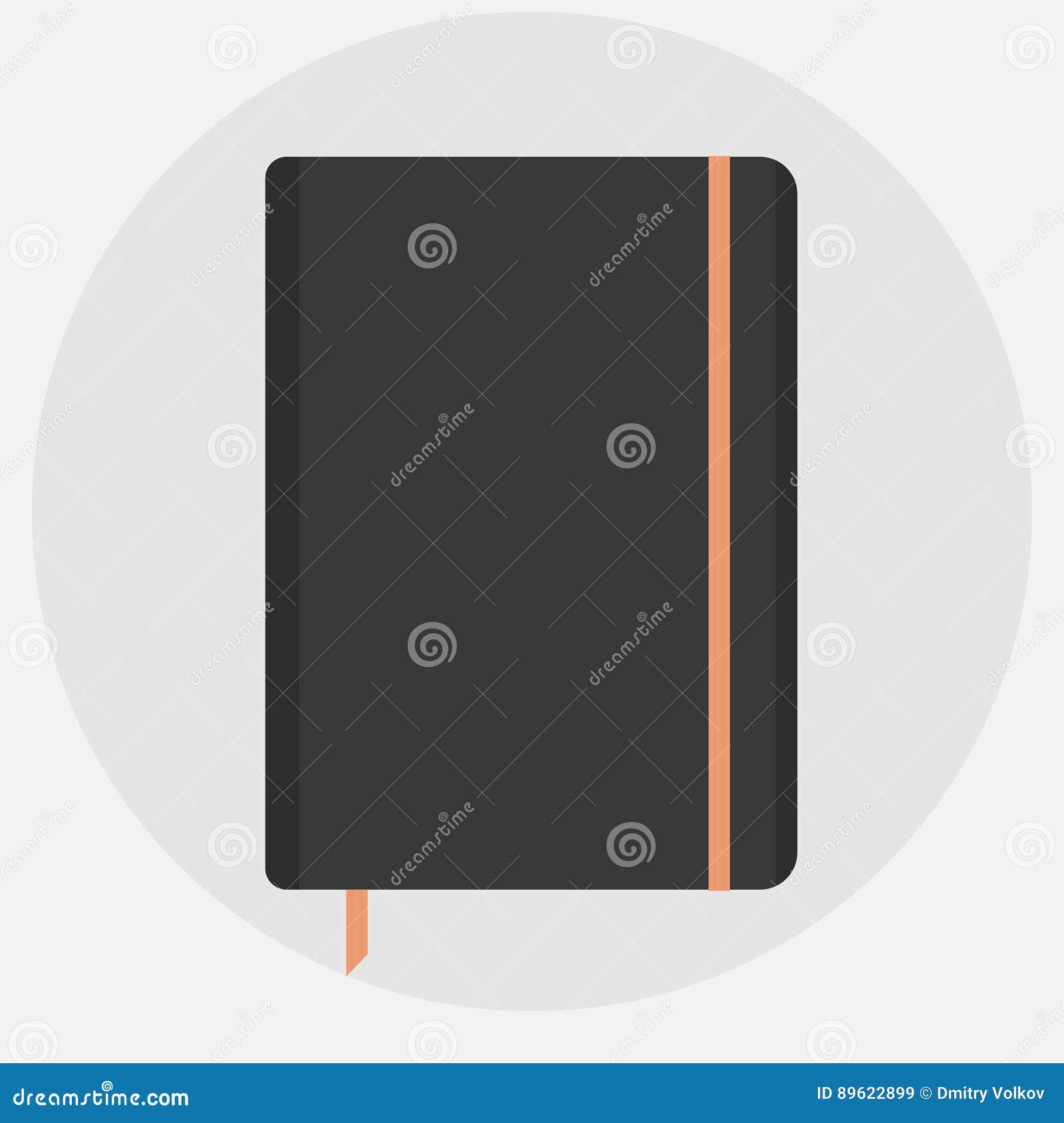 Icône de carnet illustration stock. Illustration du garniture - 89622899