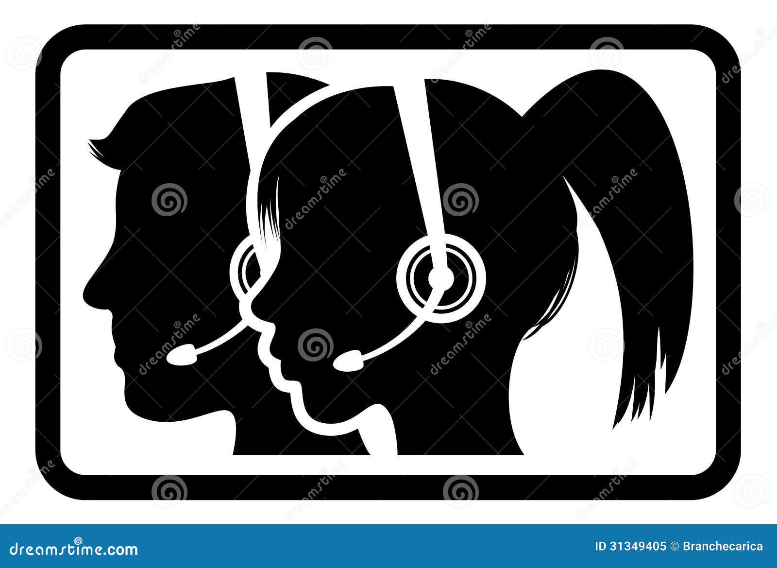 Icône de centre d'appels illustration de vecteur. Illustration du visage - 31349405