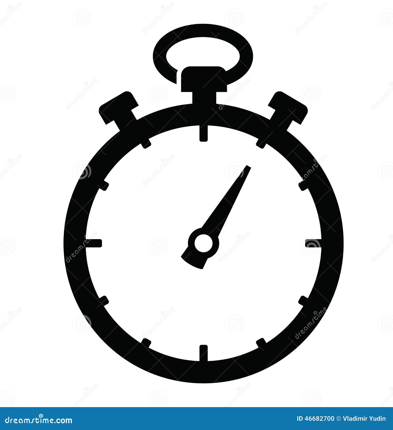 Icône de chronomètre illustration de vecteur. Illustration du limite ...