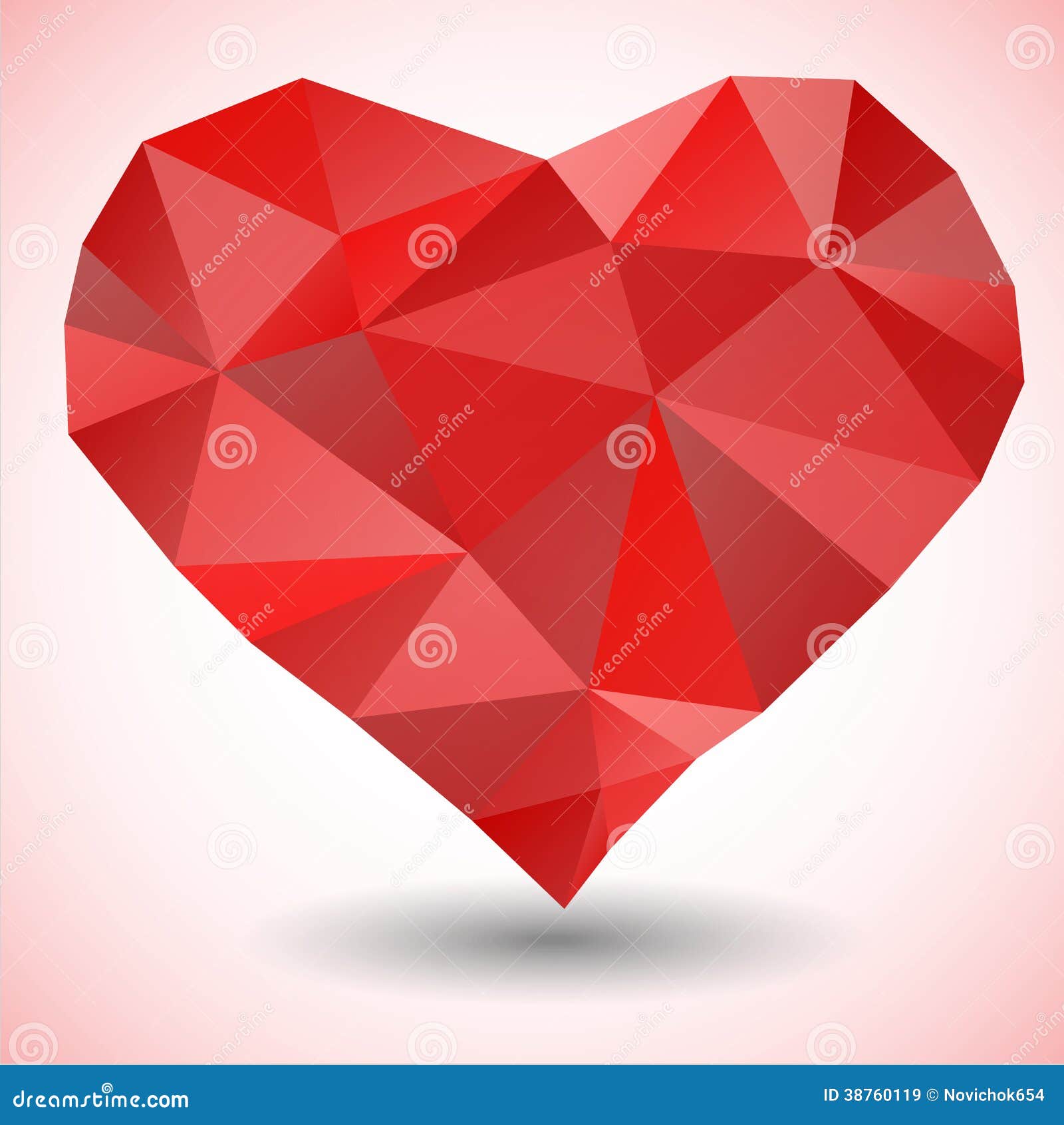 Icône de coeur de triangle illustration de vecteur. Illustration du ...