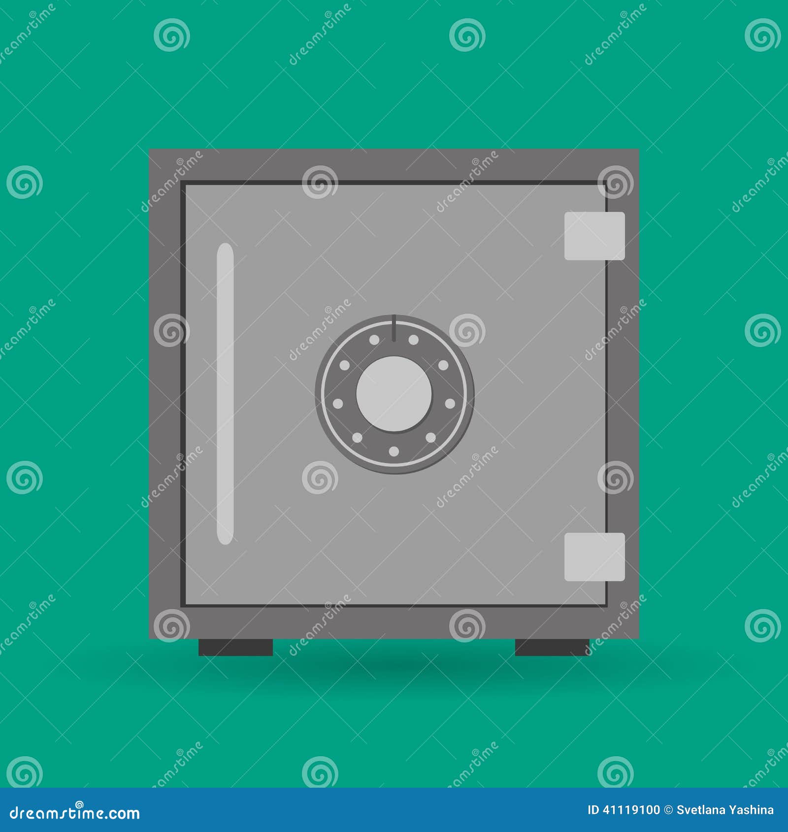 Icône De Coffre-fort De Vecteur Illustration de Vecteur - Illustration du sécurité, protection ...